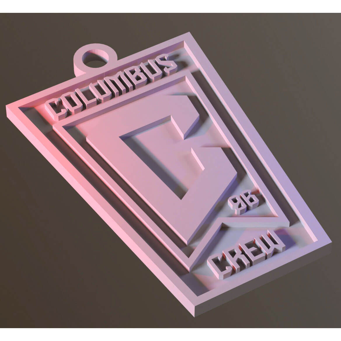 Mls Columbus Crew SC Logo Keychan Printable - 3D Print Model by danyelon