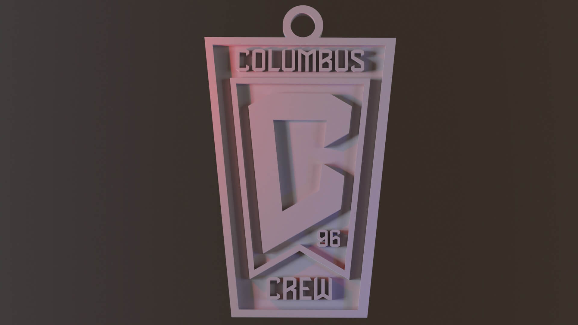 Mls Columbus Crew SC Logo Keychan Printable - 3D Model by danyelon