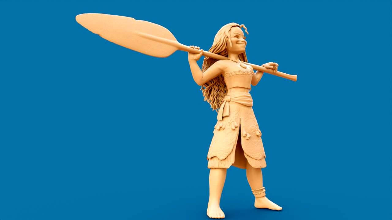 Moana Printable - 3D Model by danyelon