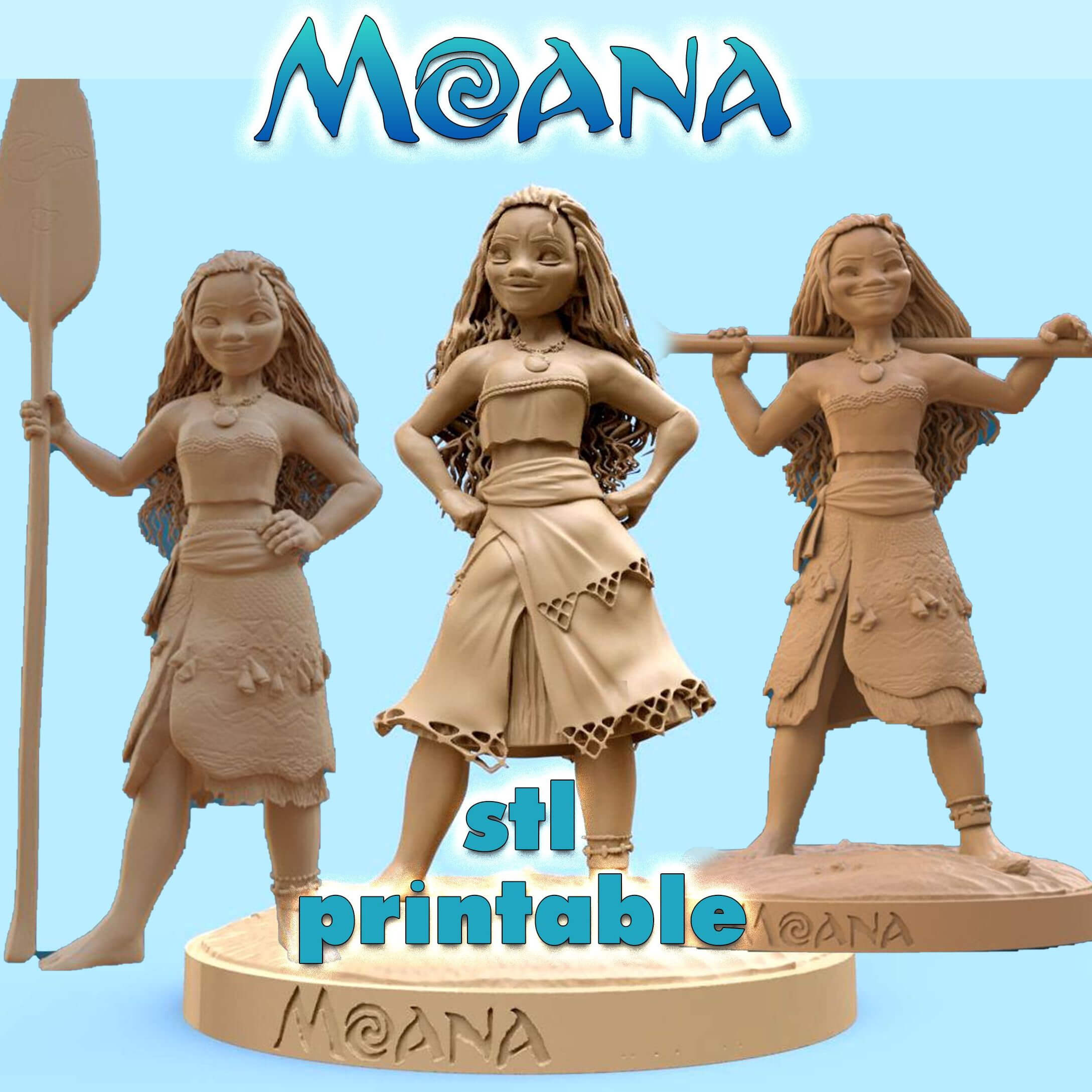 Moana Printable - 3D Model by danyelon