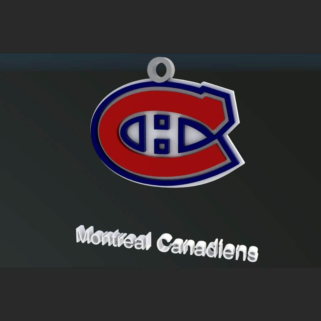 Montreal Canadiens Logo Shield Printable and Renderable Keyc - 3D Model ...