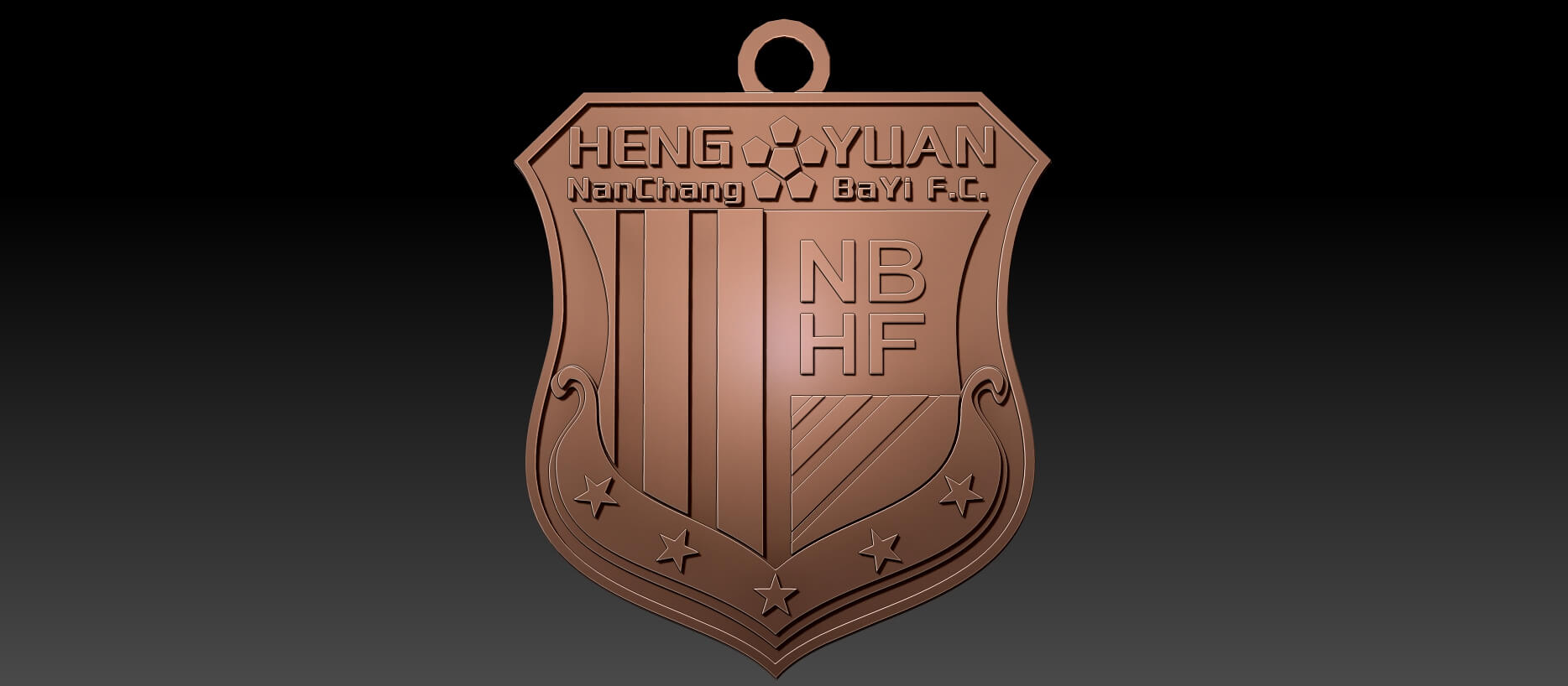 Nanchang Hengyuan F.c Logo Team Printable and PBR - 3D Model by danyelon