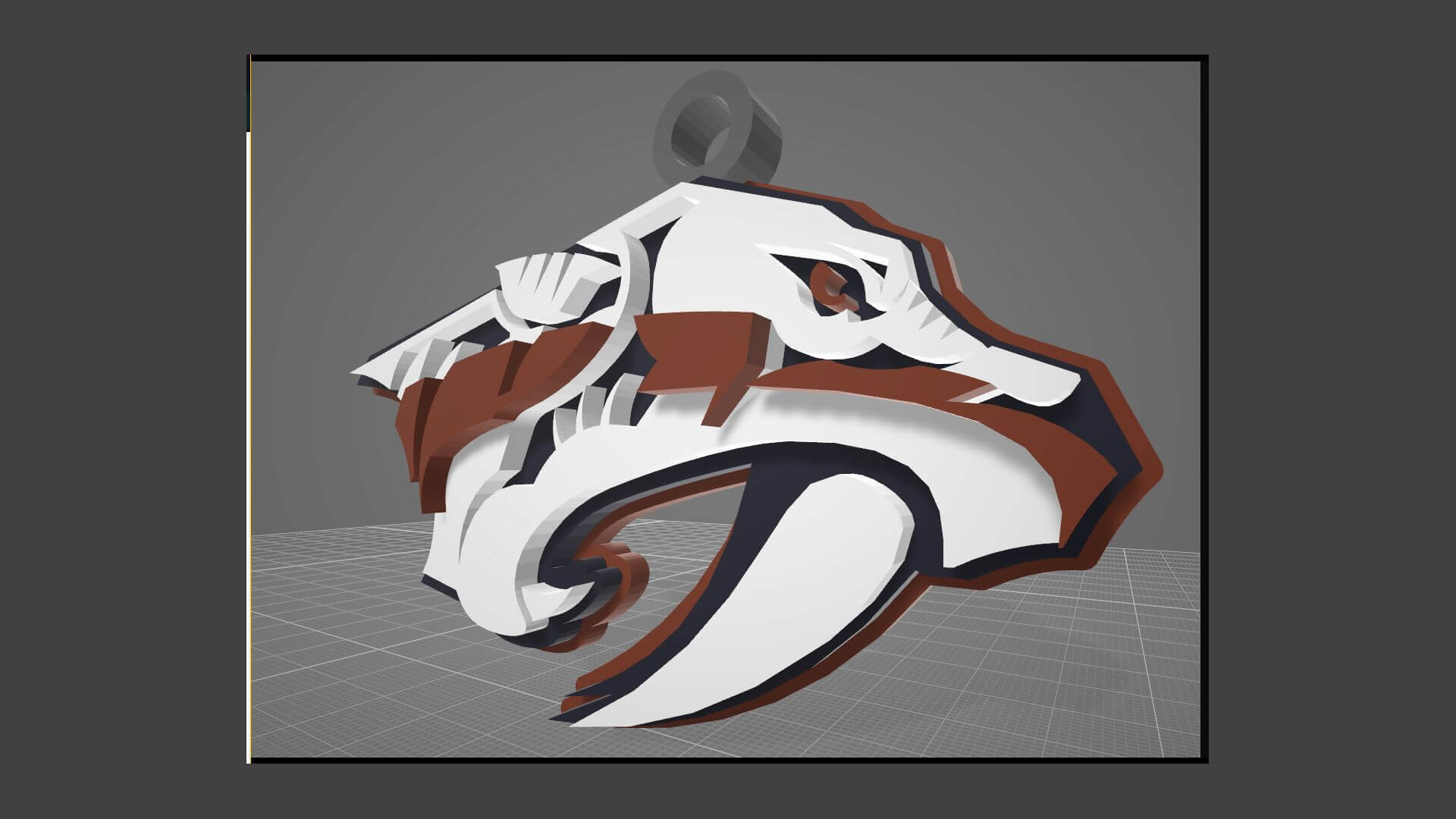 Nashville Predators Logo Shield Printable and Renderable Key - 3D Model ...