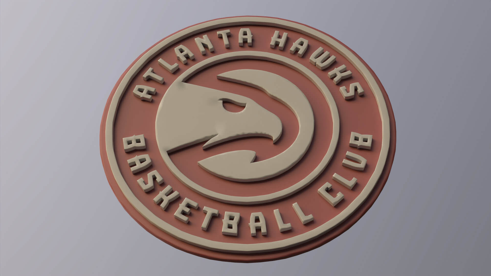 NBA Atlanta Hawks Team Logo Printable and Renderable - 3D Print Model ...