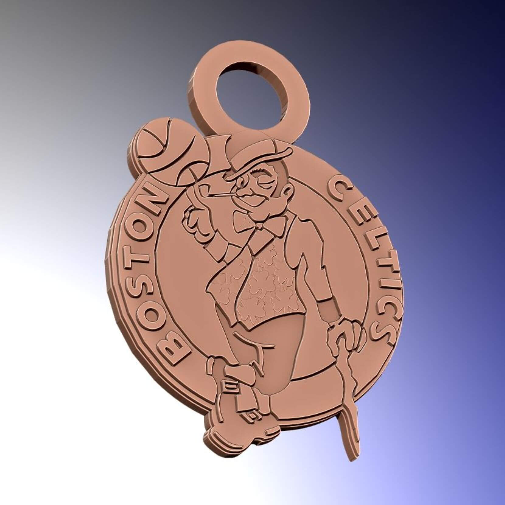 NBA Boston Celtics Team Logo Printable and Renderable - 3D Print Model ...