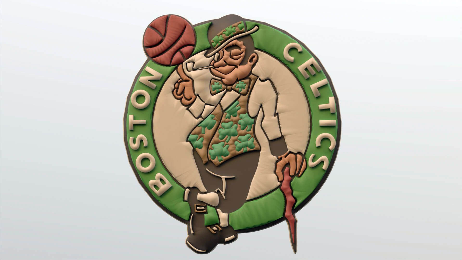 NBA Boston Celtics Team Logo Printable and Renderable - 3D Model by ...