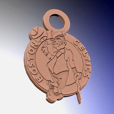 NBA Boston Celtics Team Logo Printable and Renderable - 3D Model by ...