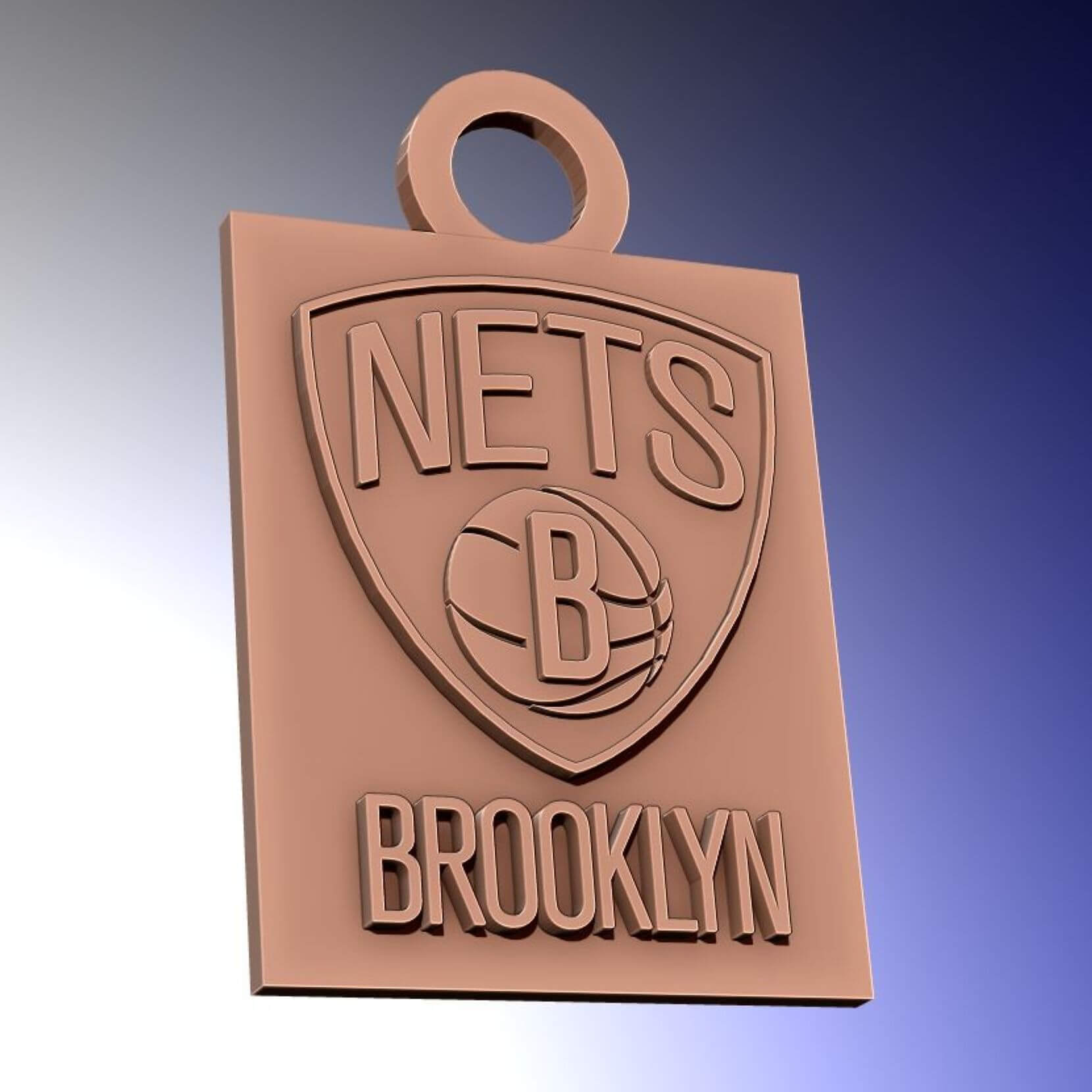 NBA Brooklyn Nets Team Logo Printable and Renderable - 3D Print Model ...