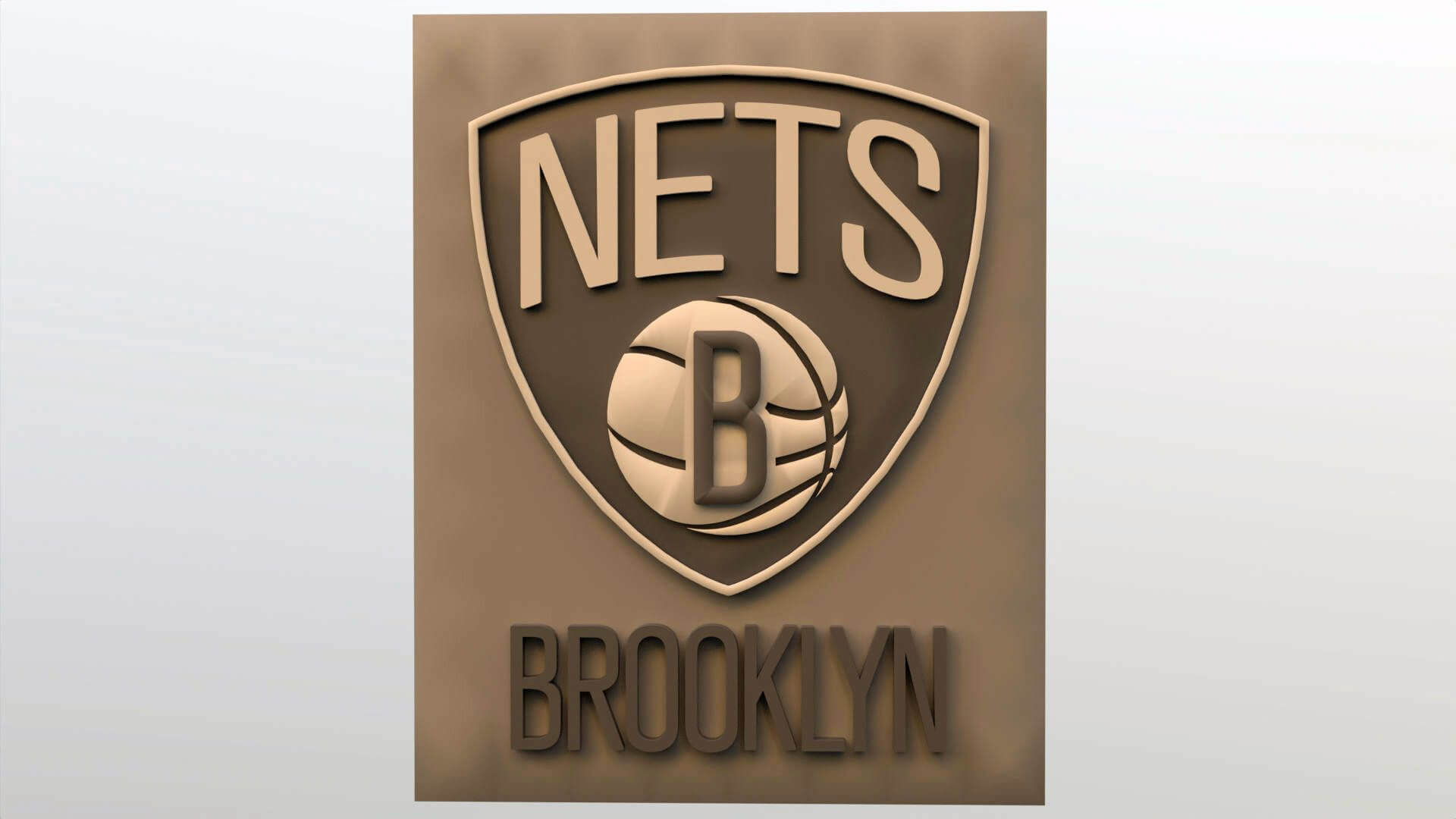 NBA Brooklyn Nets Team Logo Printable and Renderable - 3D Print Model ...