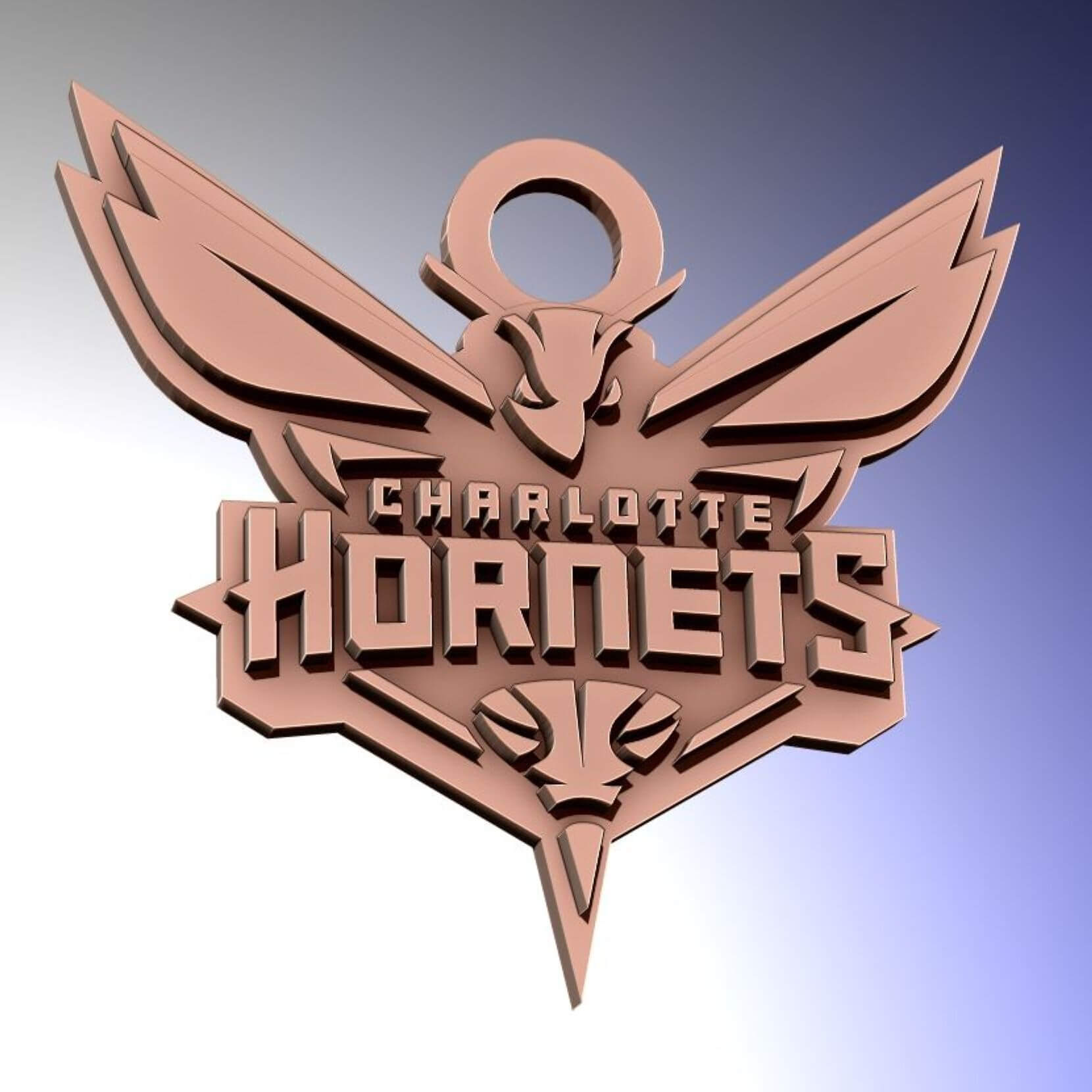 NBA Charlotte Hornets Team Logo Printable and Renderable - 3D Model by ...
