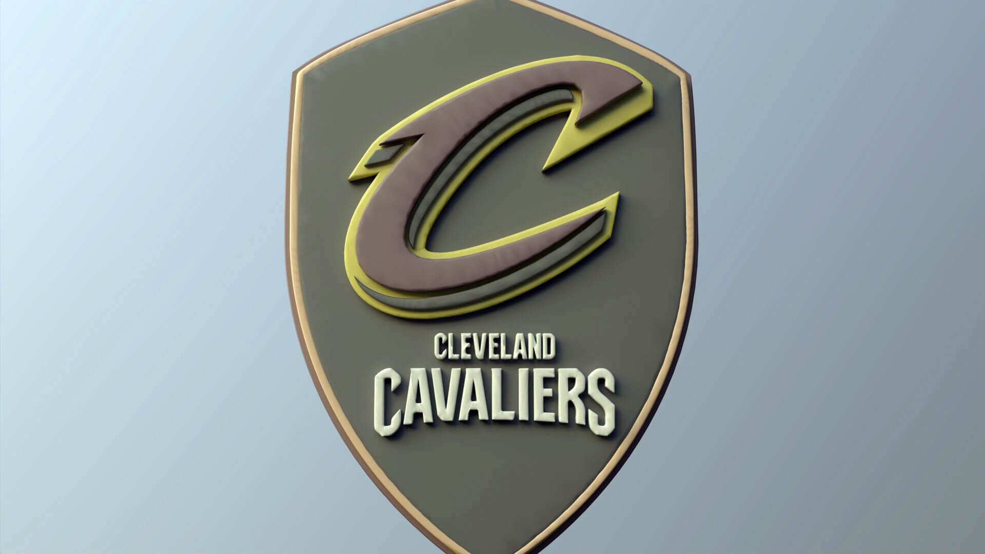 NBA Cleveland Cavaliers Team Logo Printable and Renderable - 3D Print ...