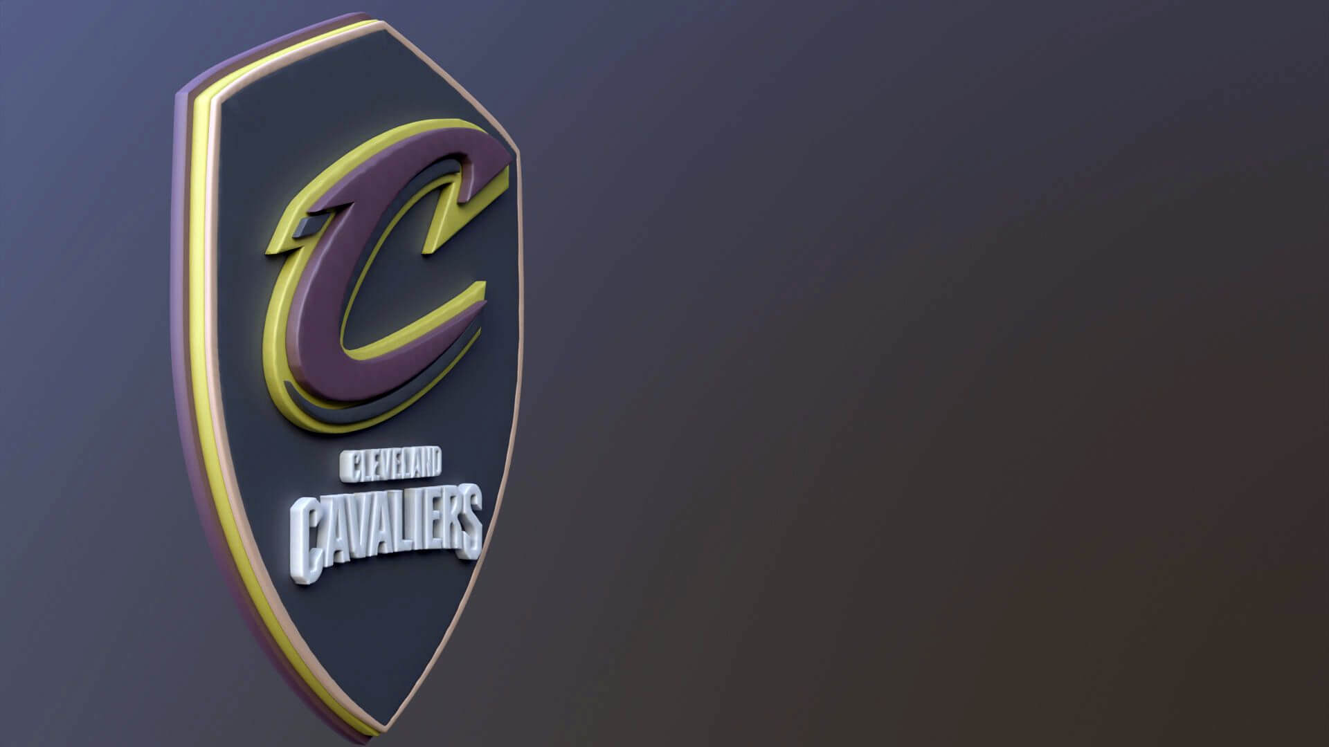 NBA Cleveland Cavaliers Team Logo Printable and Renderable - 3D Print ...