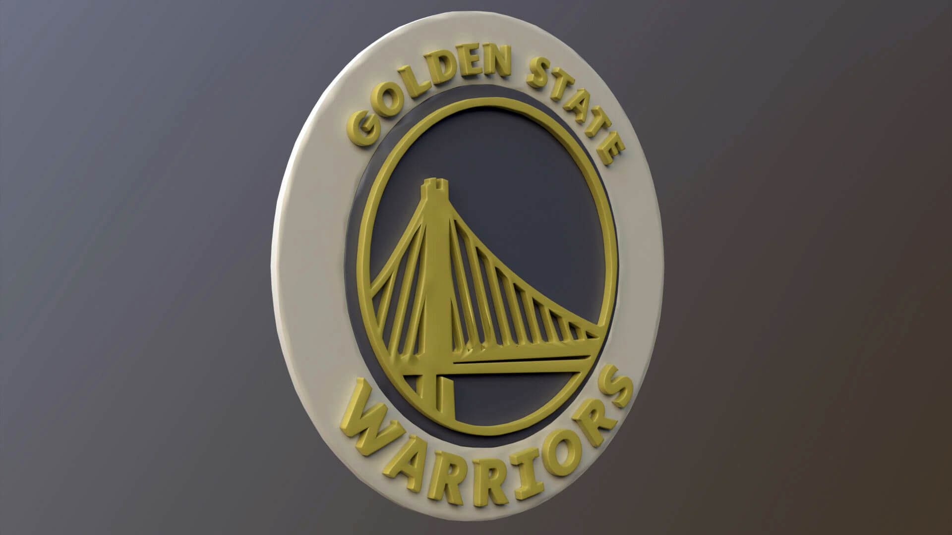 NBA Golden State Warriors Logo Printable and Renderable - 3D Print ...