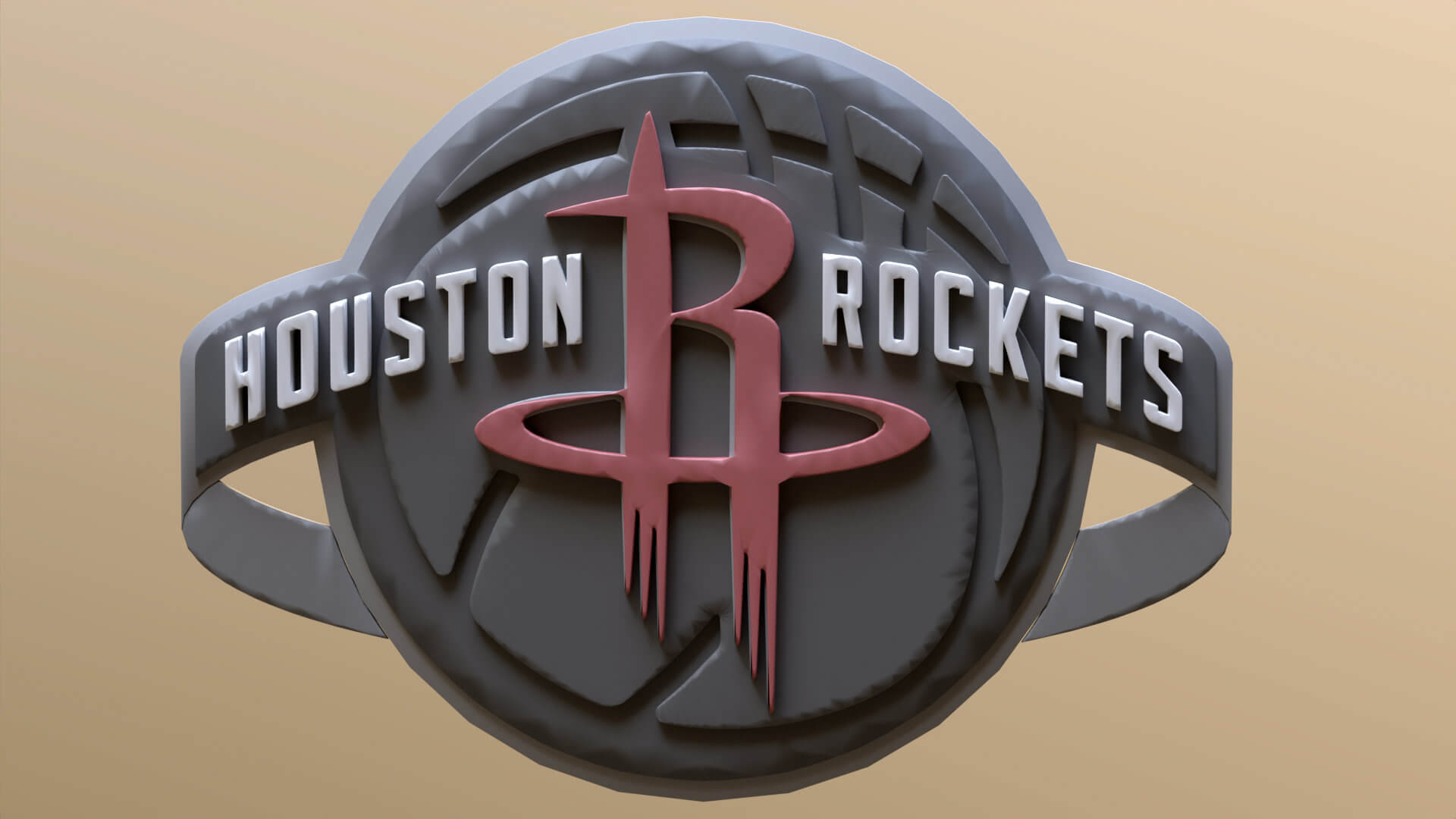 NBA Houston Rockets Logo Printable and Renderable - 3D Print Model by ...