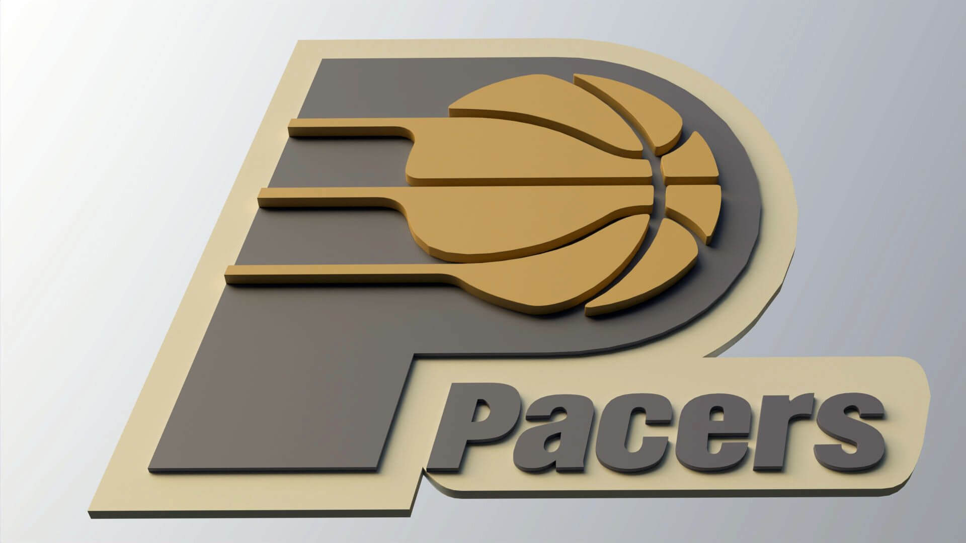 NBA Indiana Pacers Logo Printable and Renderable - 3D Print Model by ...