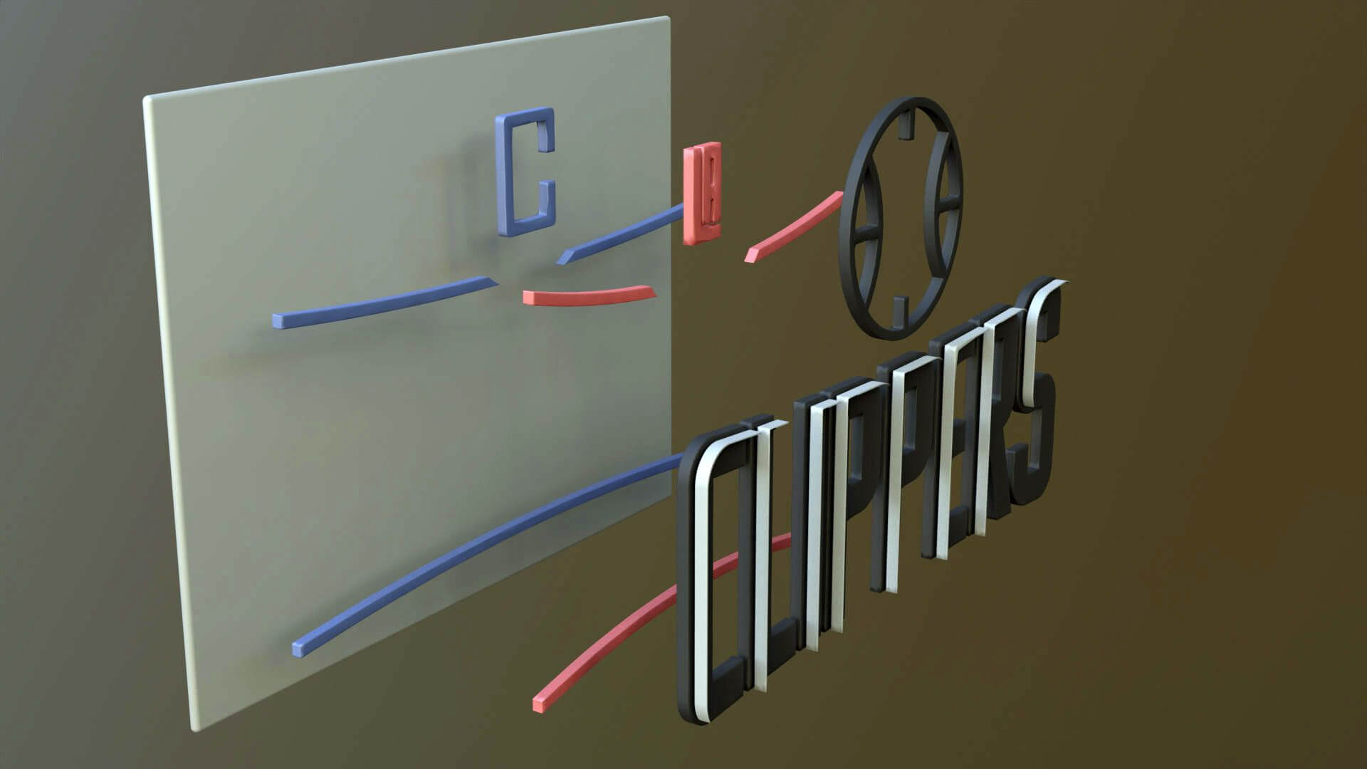 NBA La Clippers Logo Printable and Renderable - 3D Model by danyelon