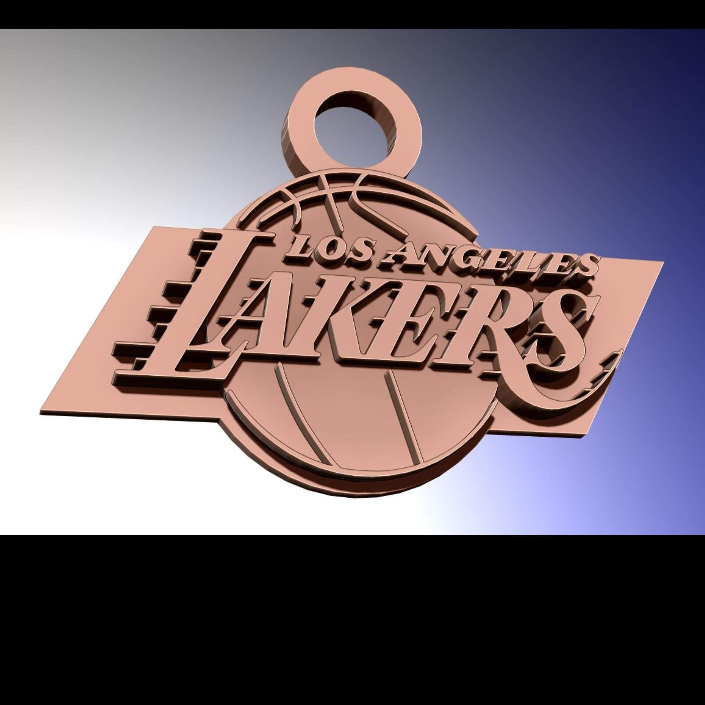 NBA Los Angeles Lakers Logo Printable and Renderable - 3D Model by danyelon