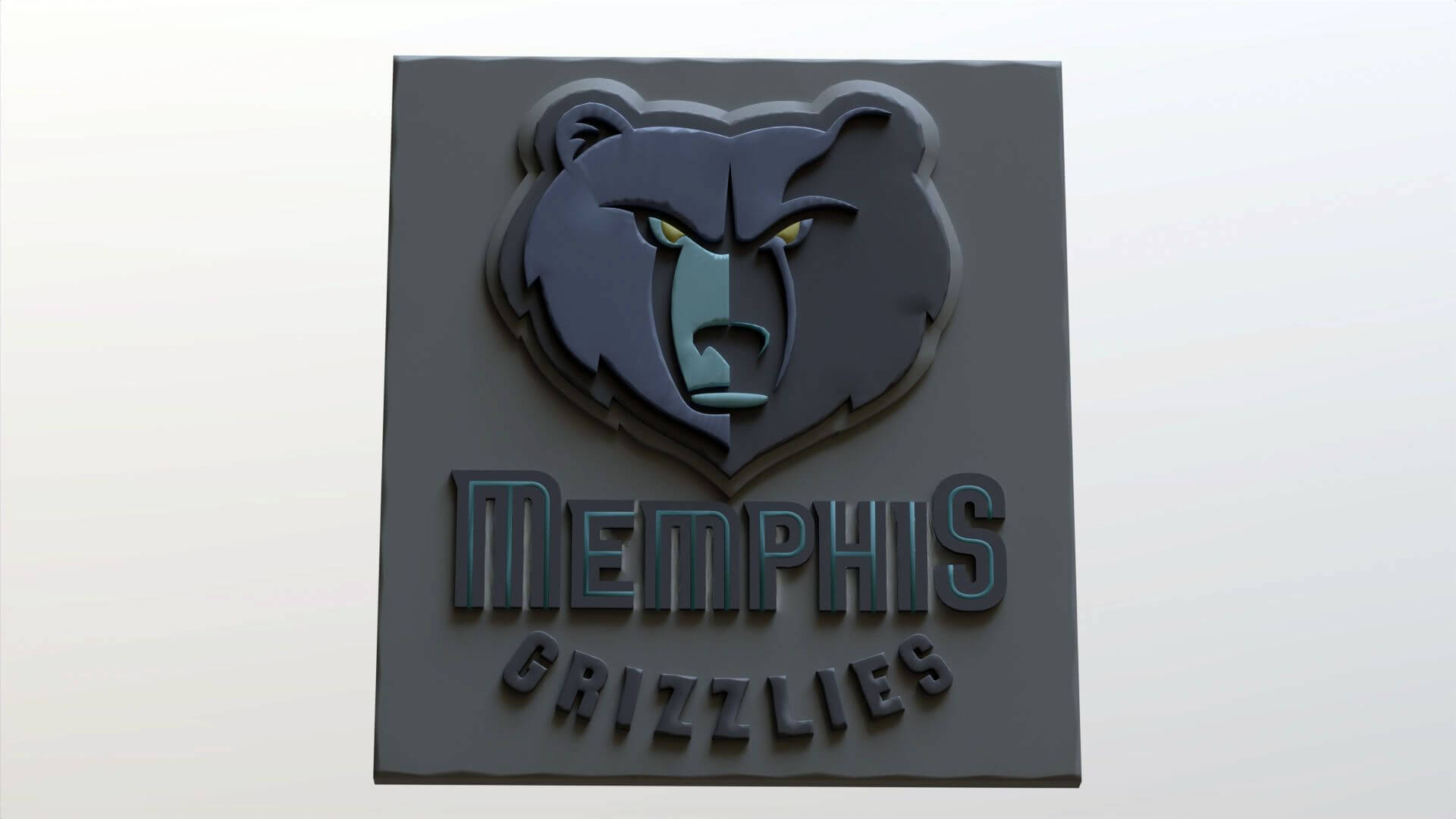 NBA Memphis Grizzlies Logo Printable and Renderable - 3D Print Model by ...