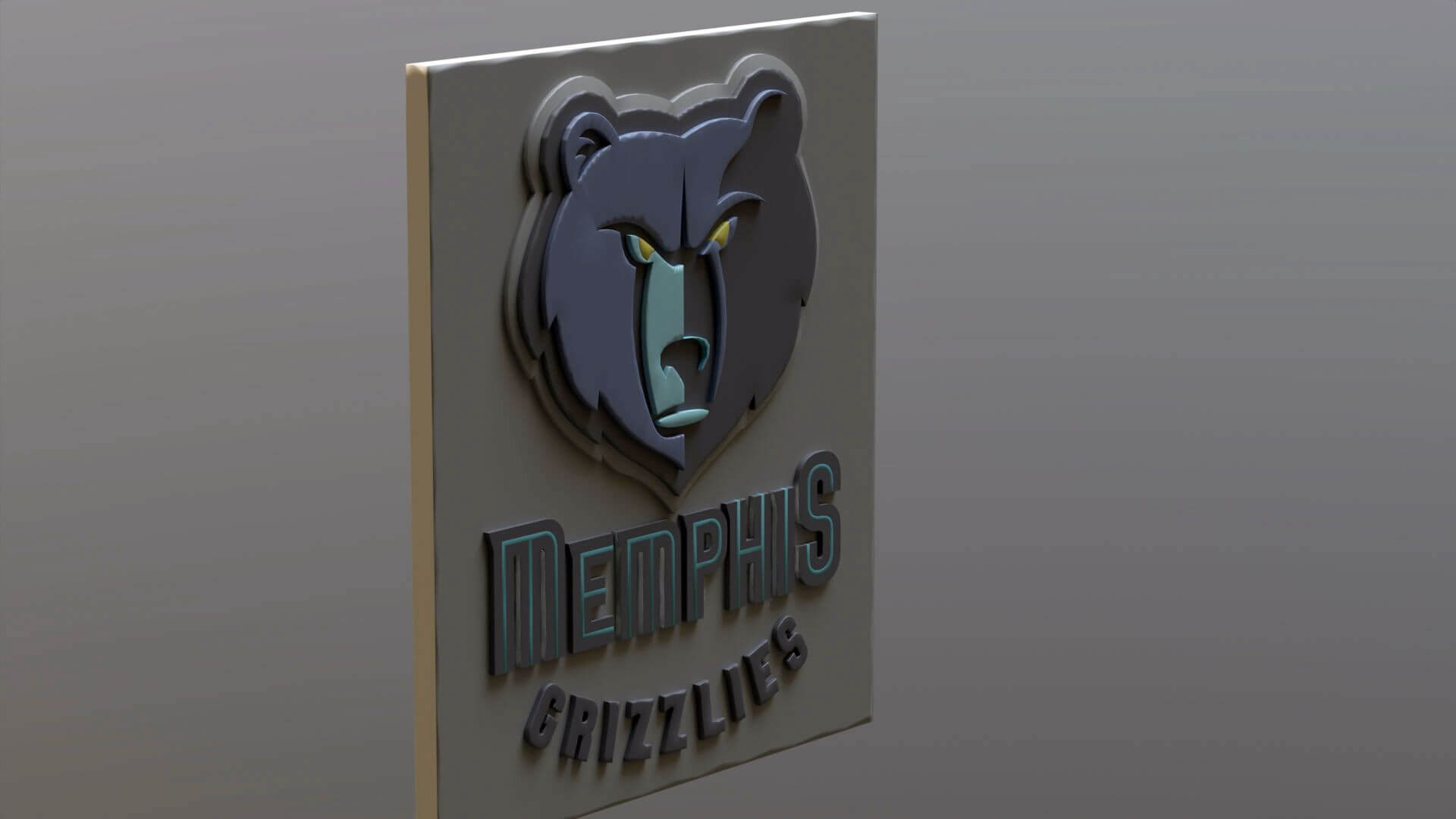 NBA Memphis Grizzlies Logo Printable and Renderable - 3D Print Model by ...