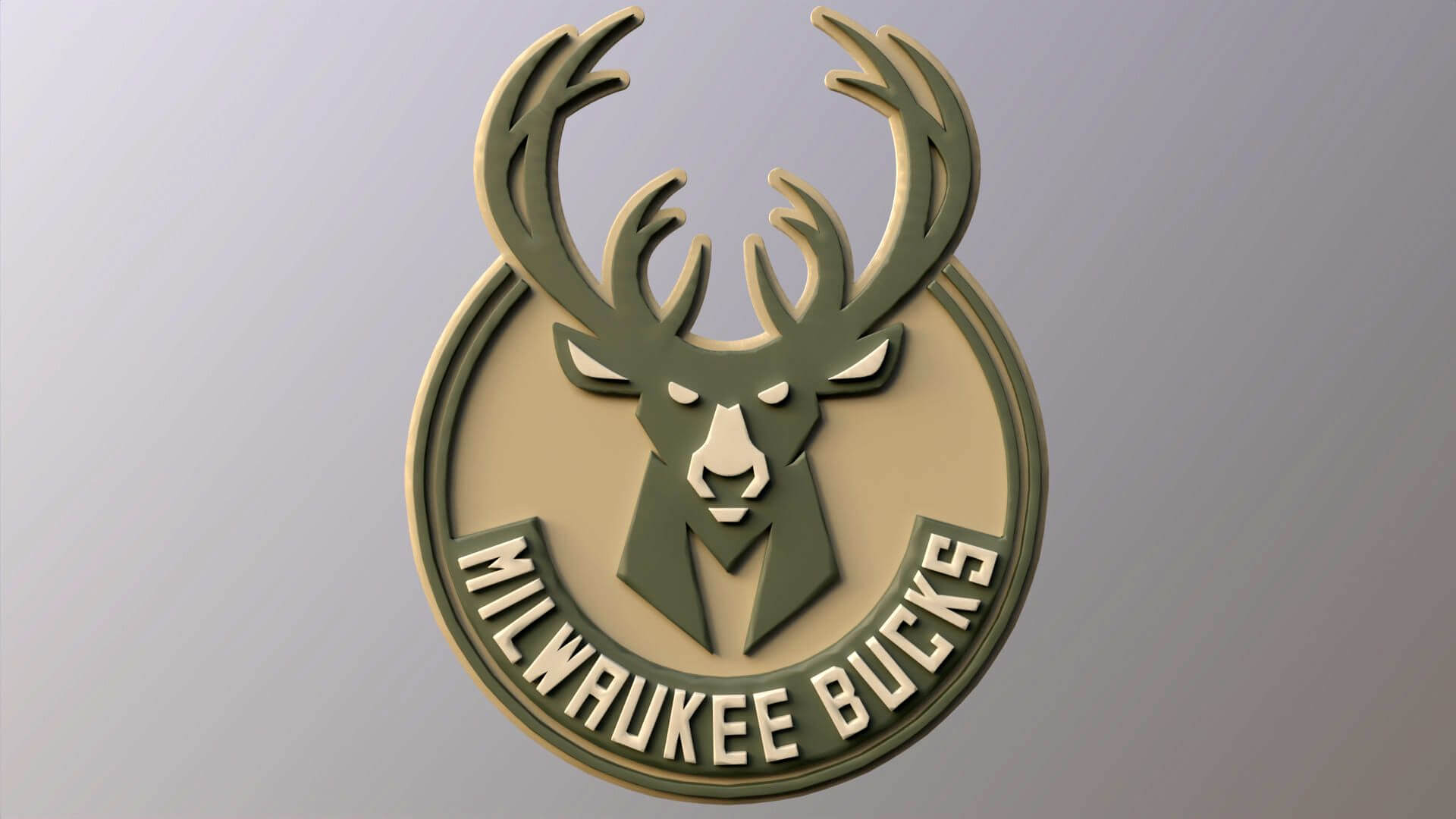 NBA Milwaukee Bucks Logo Printable and Renderable - 3D Print Model by ...