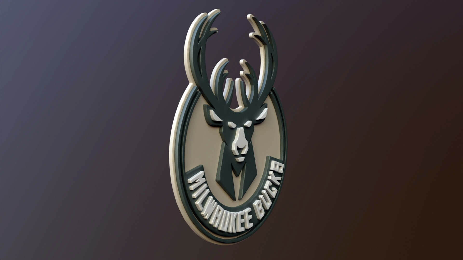 NBA Milwaukee Bucks Logo Printable and Renderable - 3D Print Model by ...
