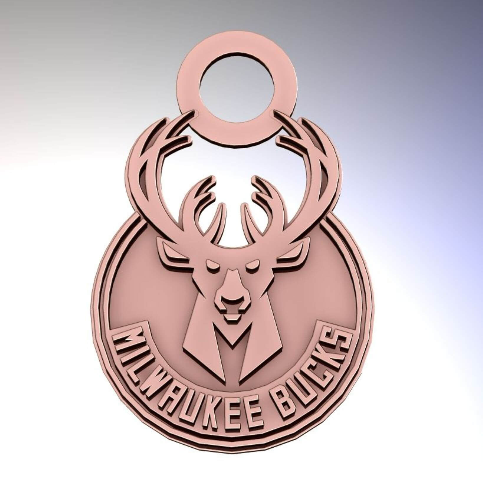 NBA Milwaukee Bucks Logo Printable and Renderable - 3D Model by danyelon