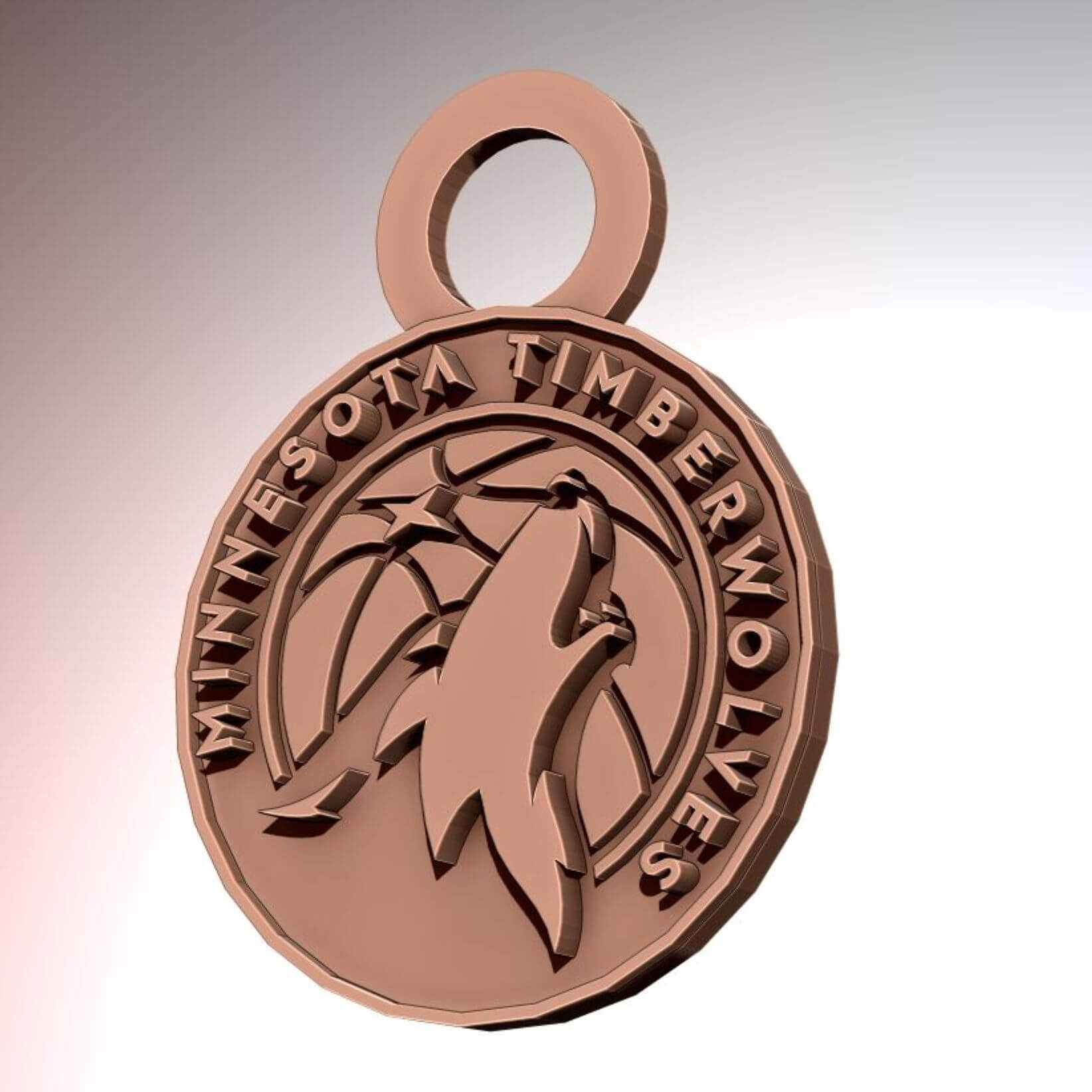 NBA Minnesota Timberwolves Logo Printable and Renderable - 3D Print ...