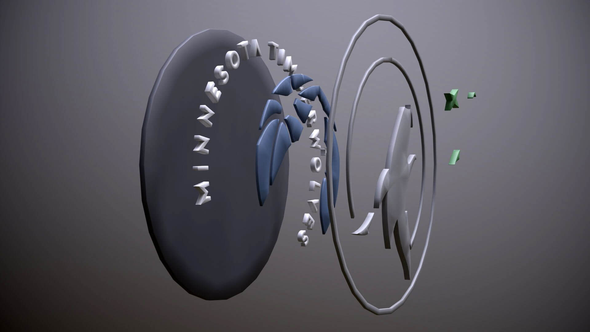 NBA Minnesota Timberwolves Logo Printable and Renderable - 3D Print ...