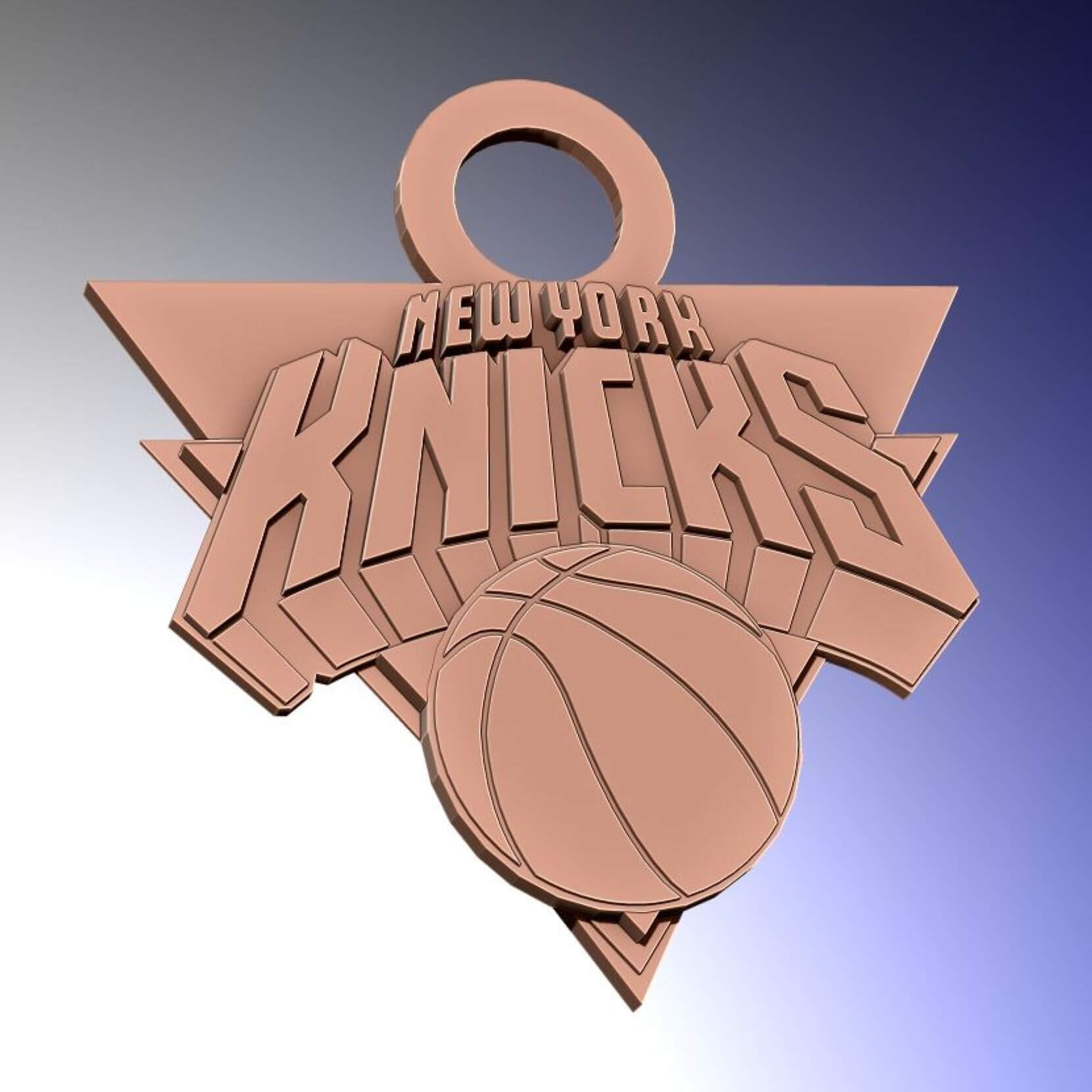 NBA New York Knicks Logo Printable and Renderable - 3D Model by danyelon