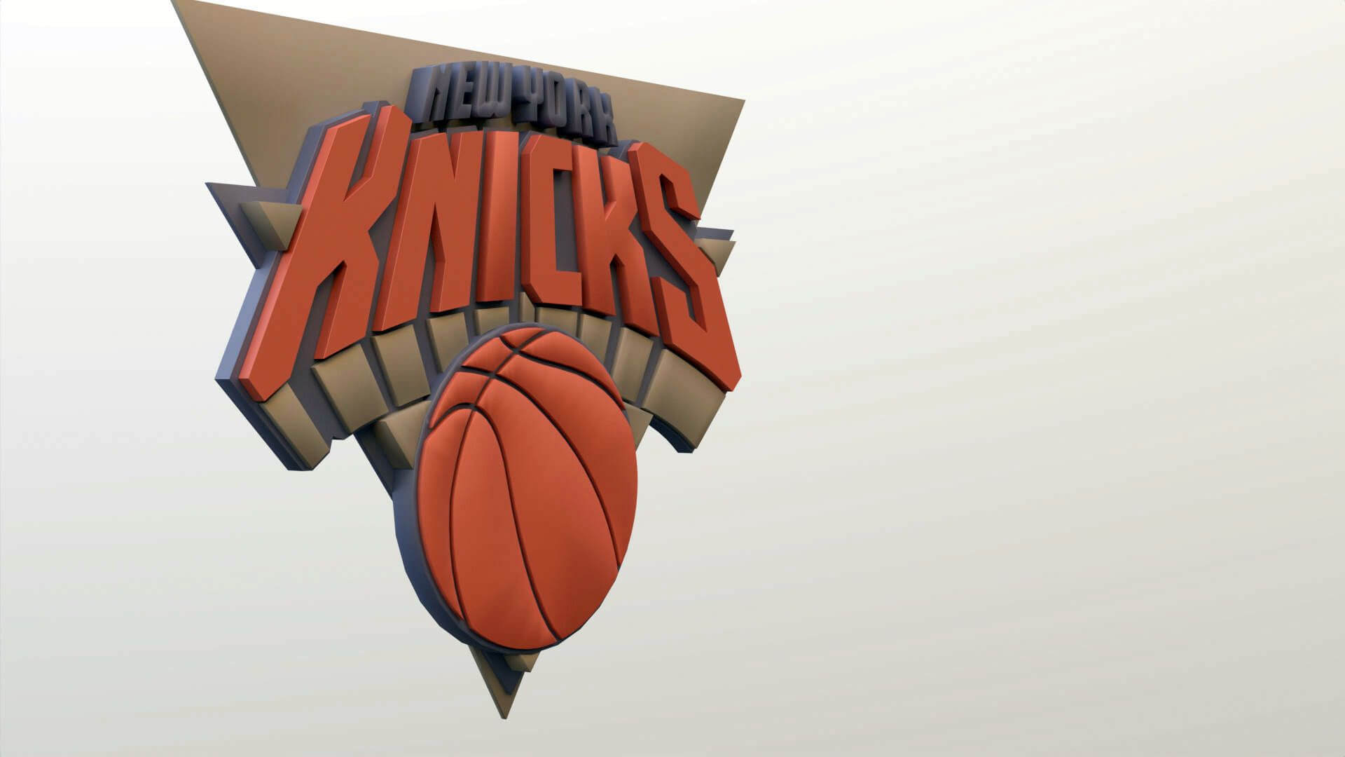 NBA New York Knicks Logo Printable and Renderable - 3D Model by danyelon