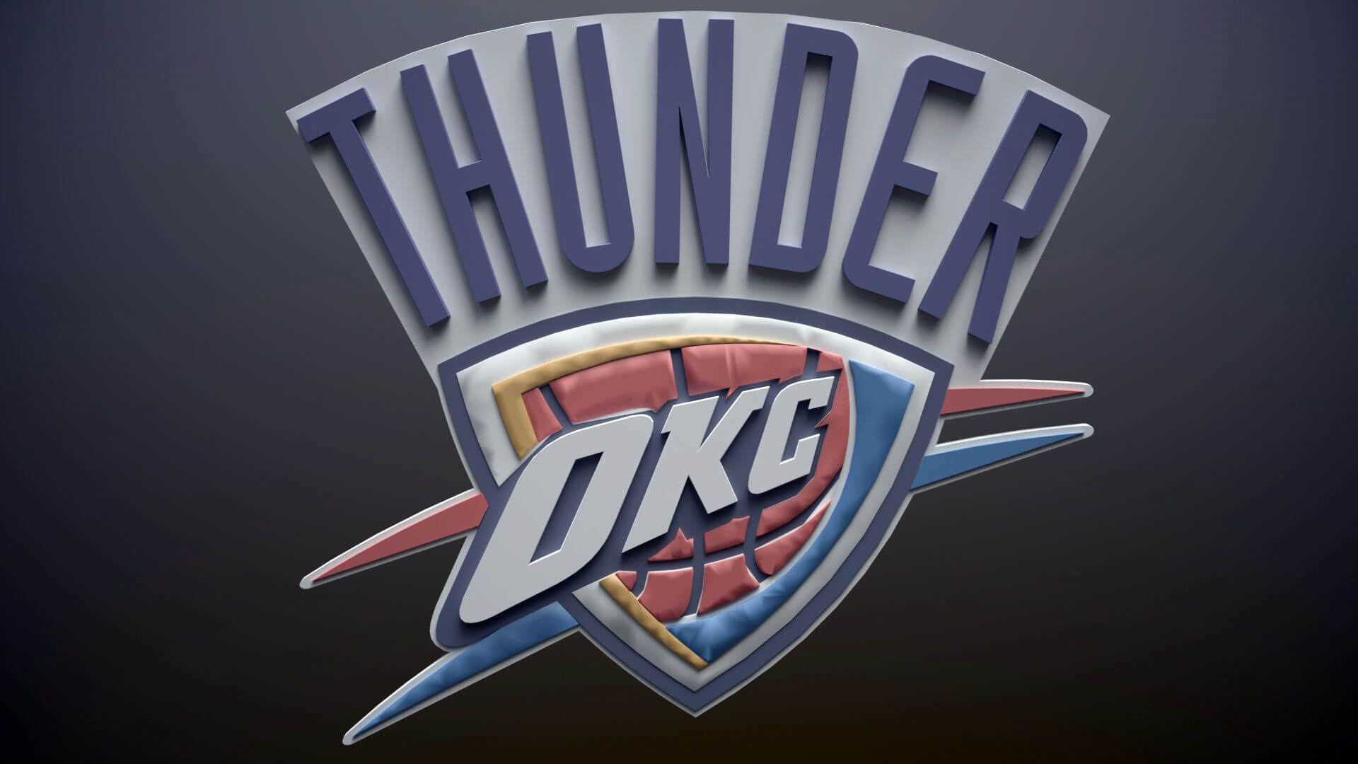 NBA Oklahoma City Thunder Logo Printable and Renderable - 3D Model by ...