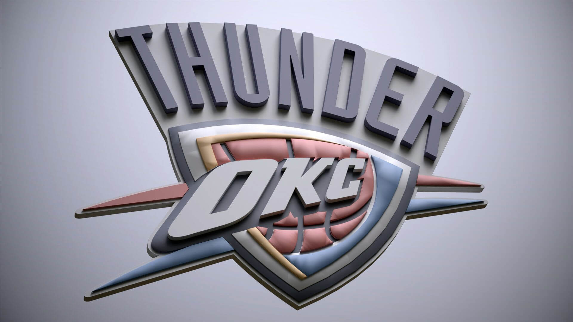 NBA Oklahoma City Thunder Logo Printable and Renderable - 3D Print ...