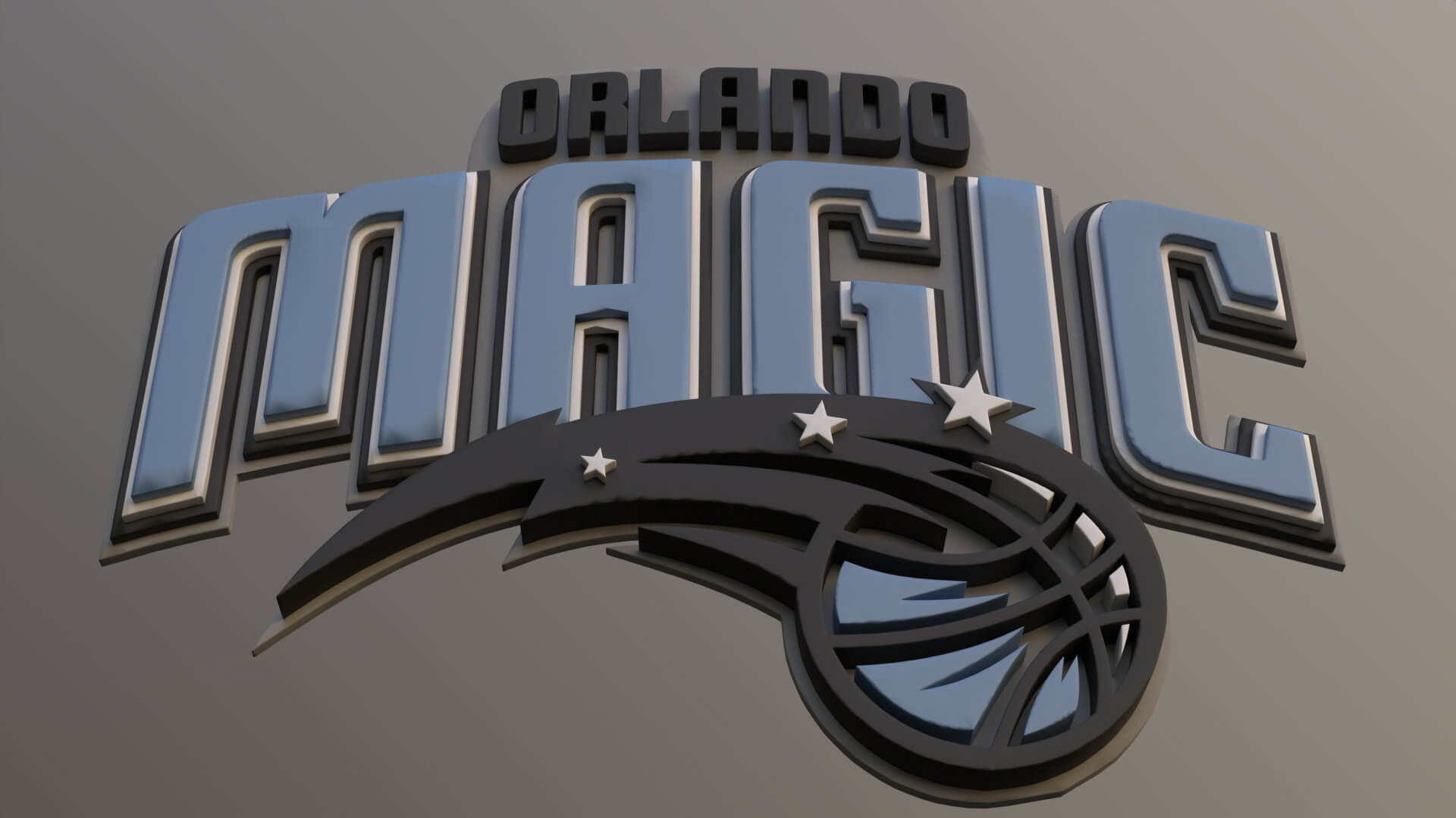 NBA Orlando Magic Logo Printable and Renderable - 3D Print Model by ...