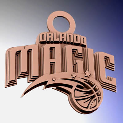NBA Orlando Magic Logo Printable and Renderable - 3D Model by danyelon