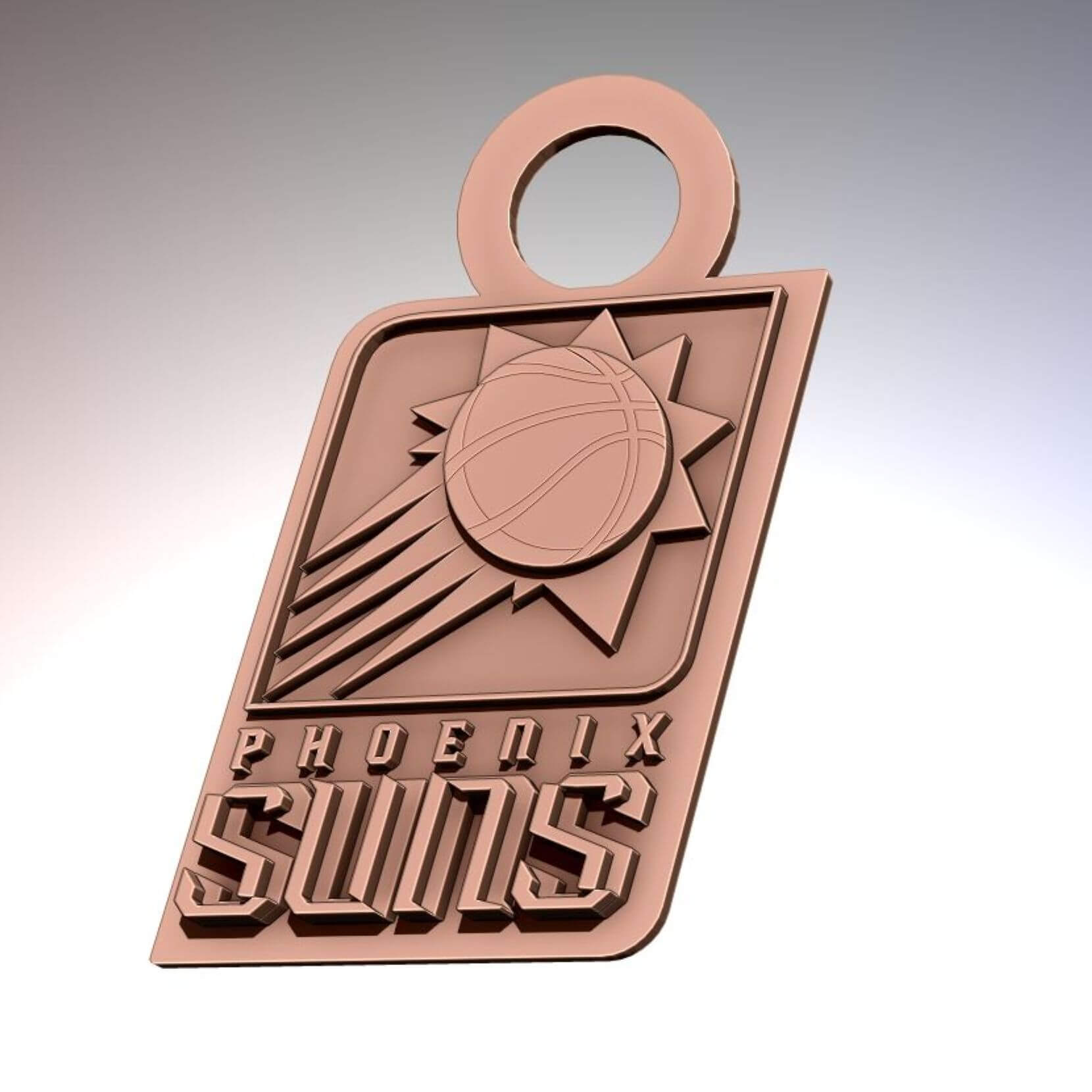 NBA Phoenix Suns Logo Printable and Renderable - 3D Print Model by danyelon