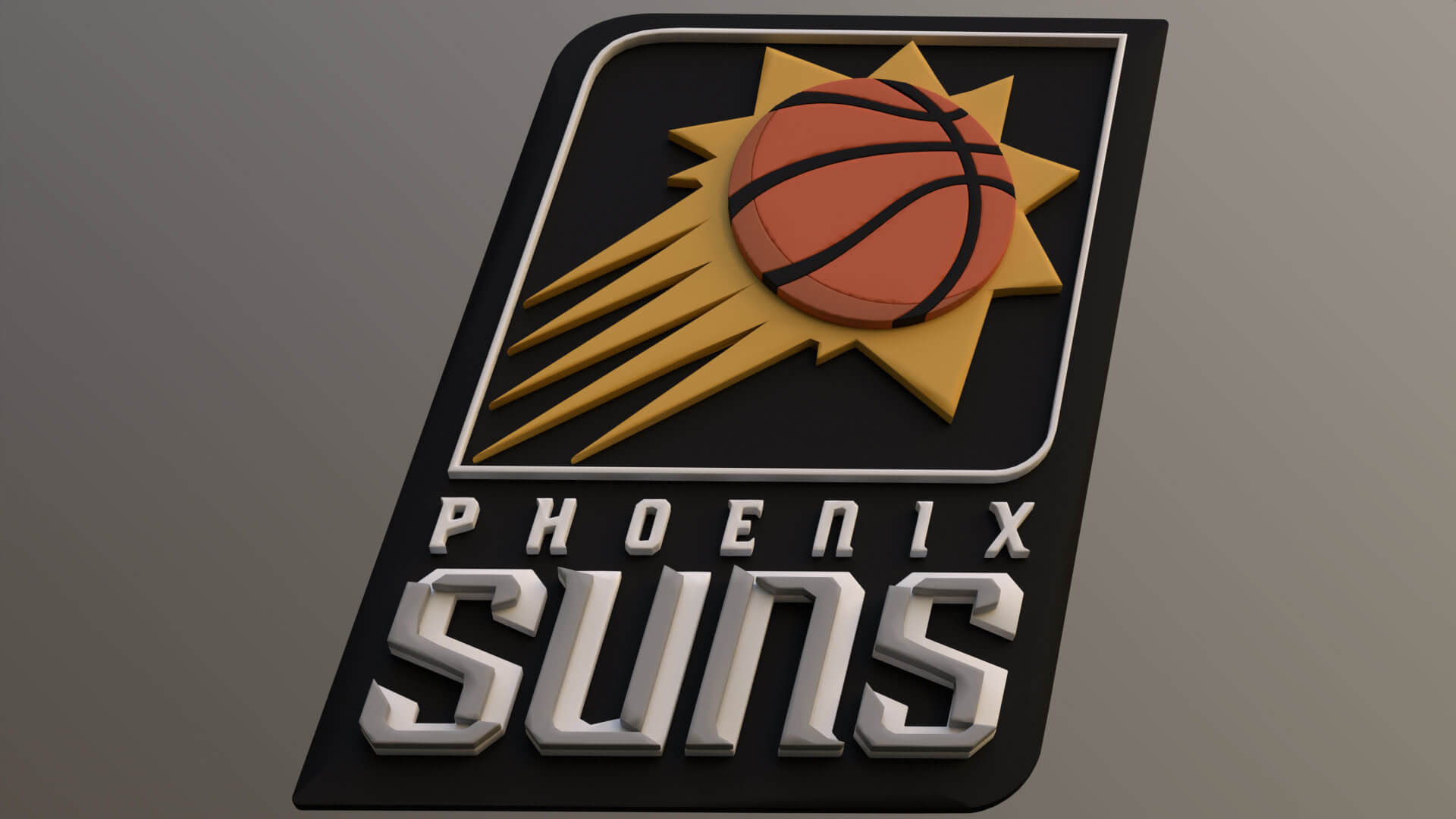 NBA Phoenix Suns Logo Printable and Renderable - 3D Print Model by danyelon