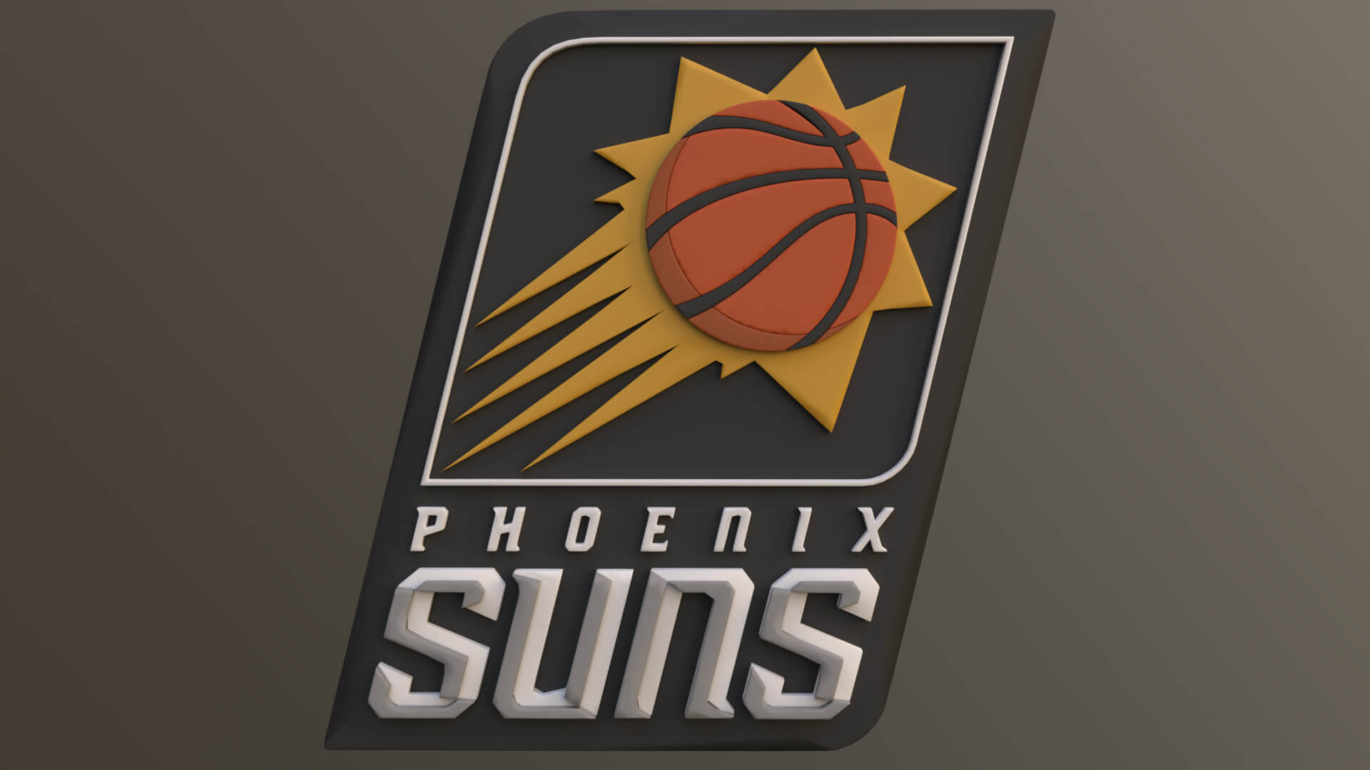 NBA Phoenix Suns Logo Printable and Renderable - 3D Print Model by danyelon
