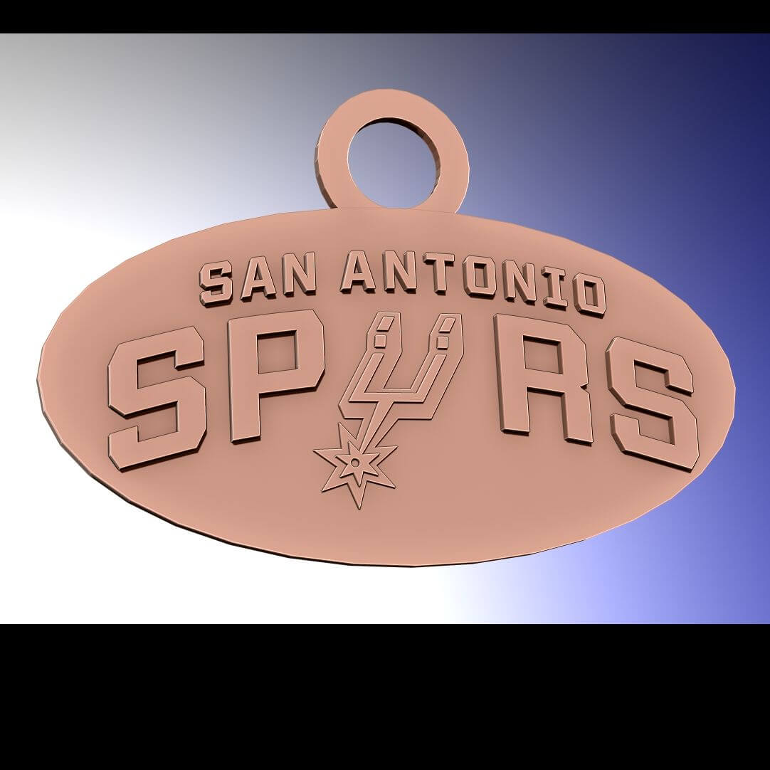 NBA San Antonio Spurs Logo Printable and Renderable - 3D Model by danyelon