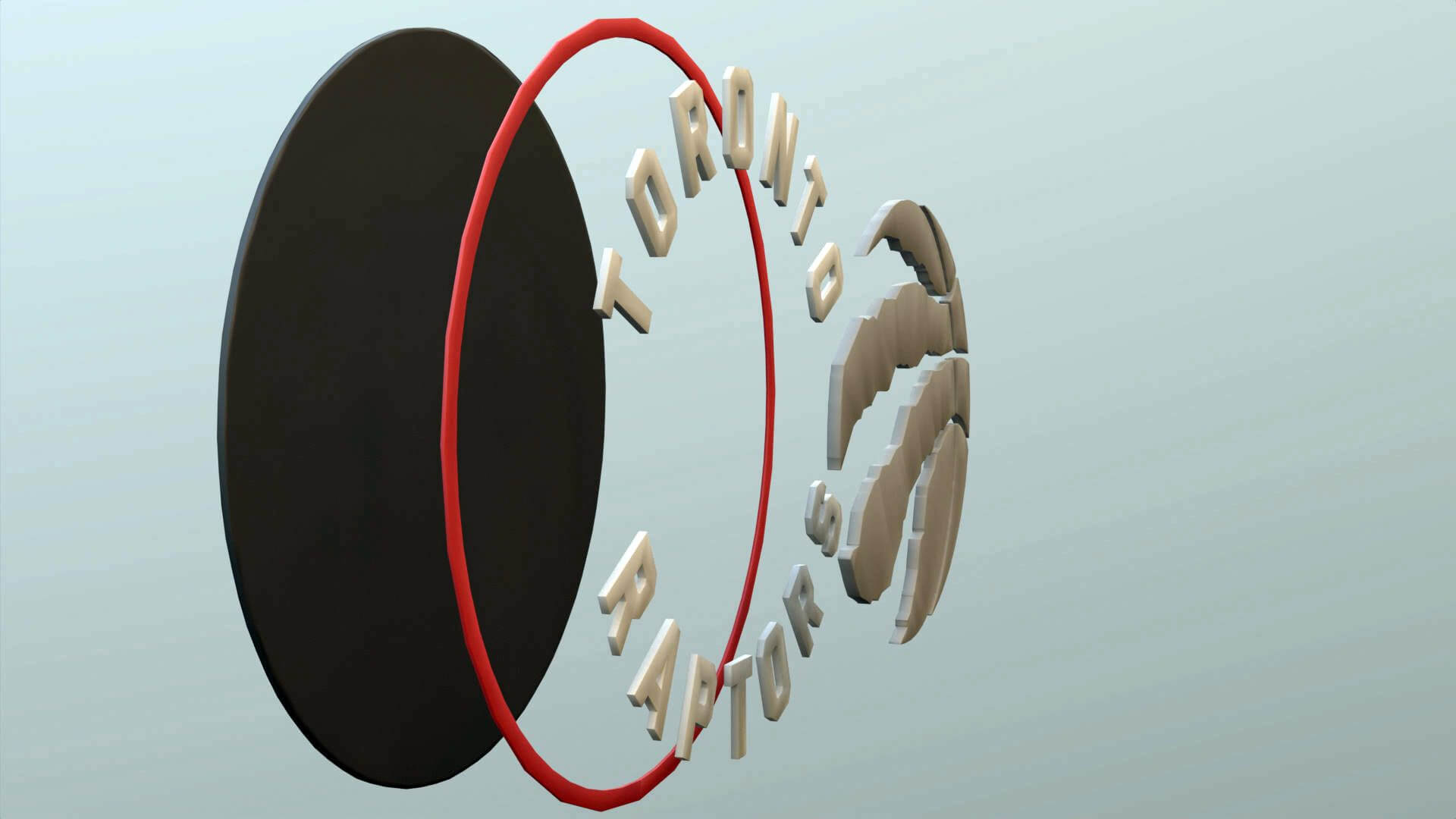 NBA Toronto Raptors Logo Printable and Renderable - 3D Print Model by ...