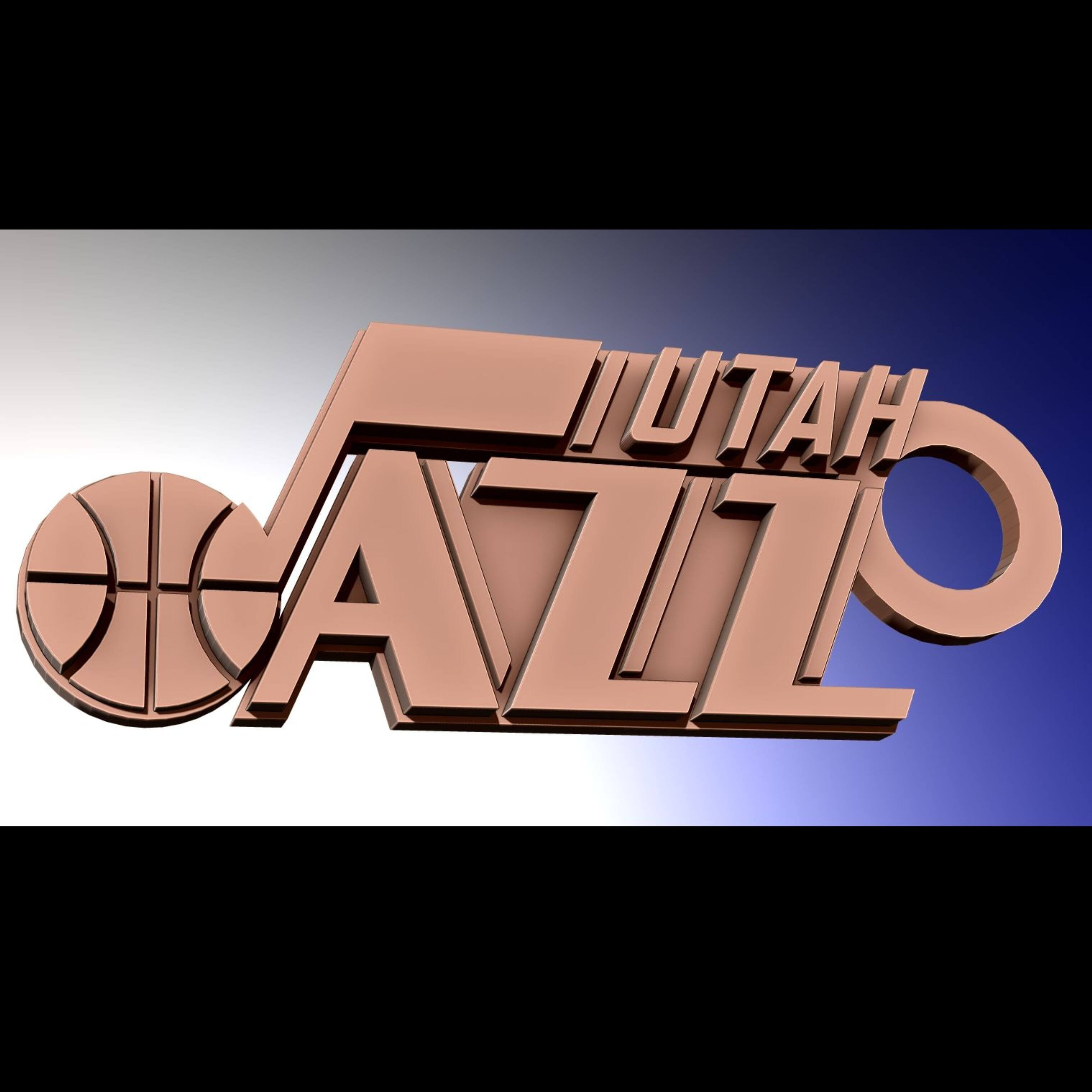 NBA Utah Jazz Logo Printable and Renderable - 3D Model by danyelon