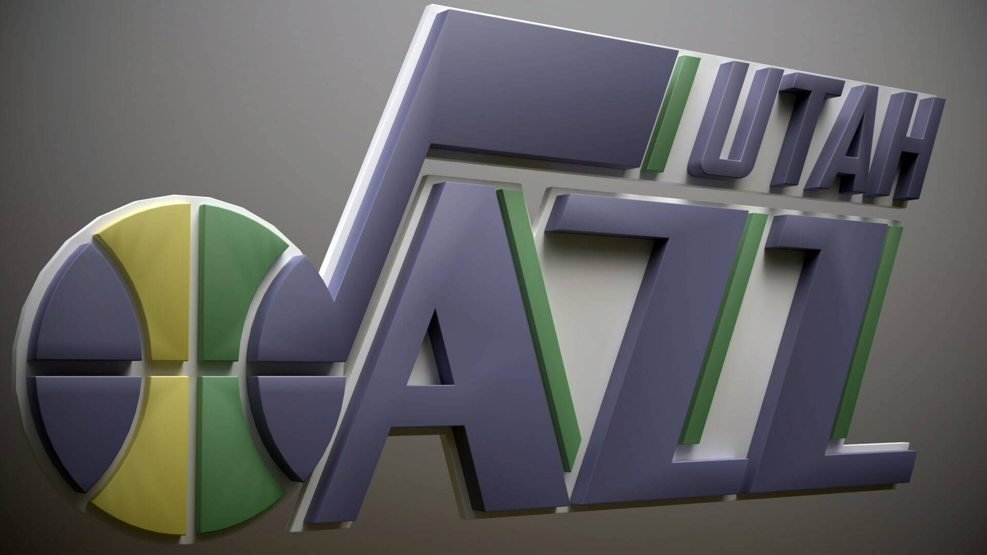 NBA Utah Jazz Logo Printable and Renderable - 3D Model by danyelon