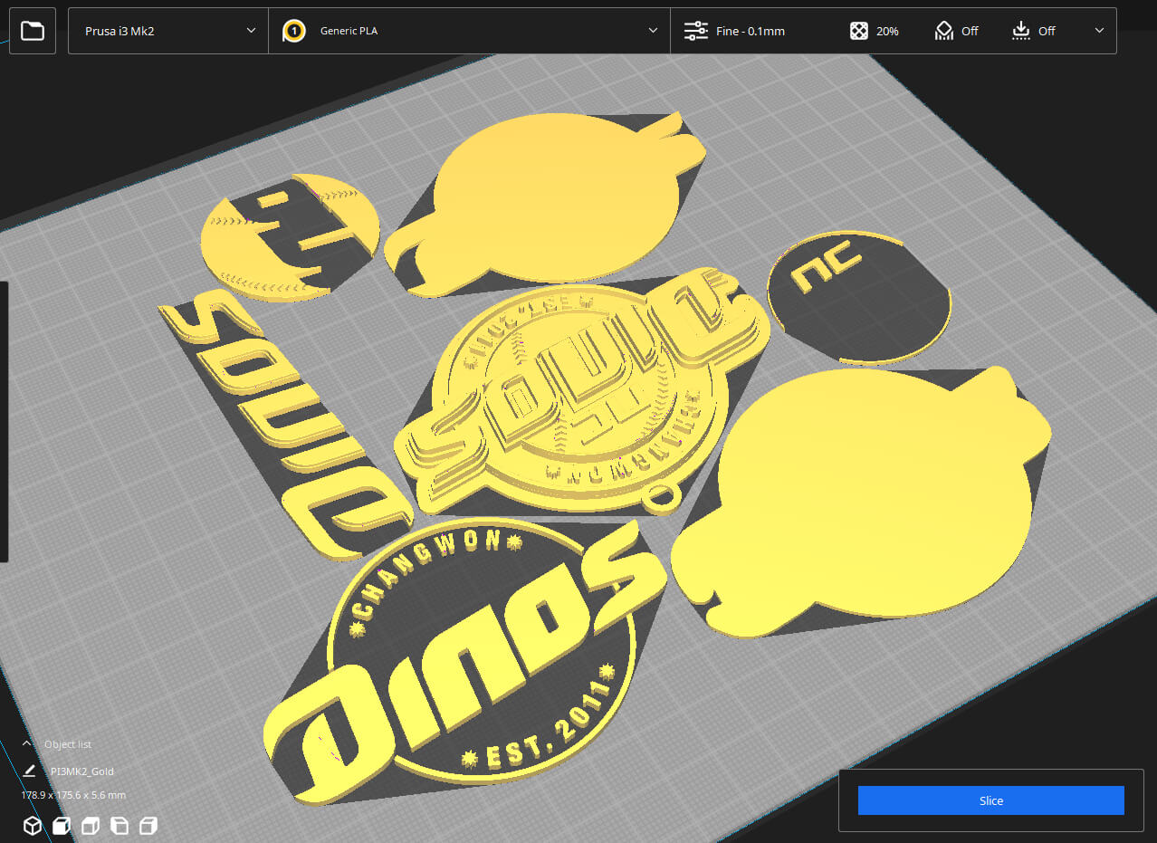Nc Dinos Printable Keychan Logo Shield - 3D Model by danyelon