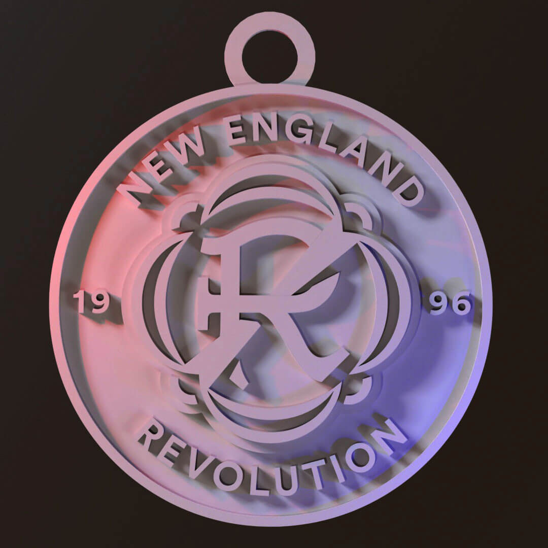 New England Revolution Logo Keychan Printable - 3D Print Model by danyelon