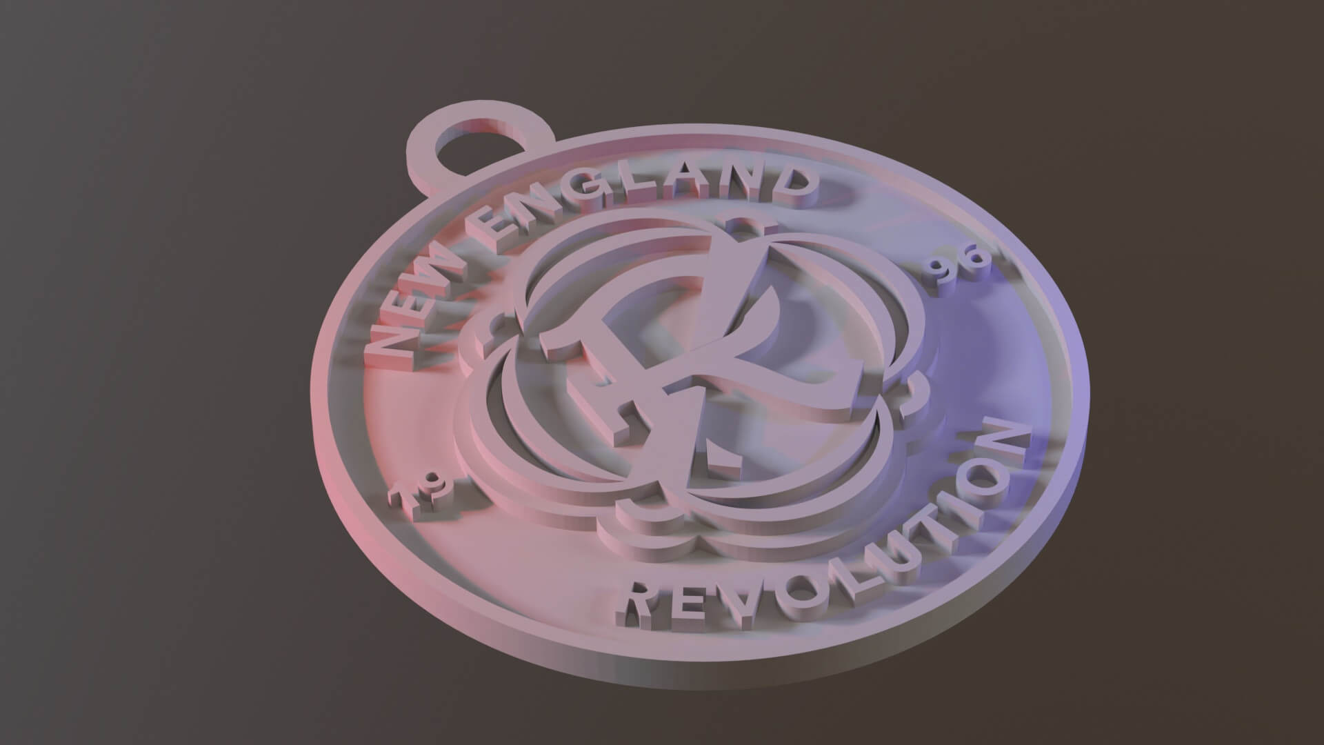 New England Revolution Logo Keychan Printable - 3D Print Model by danyelon