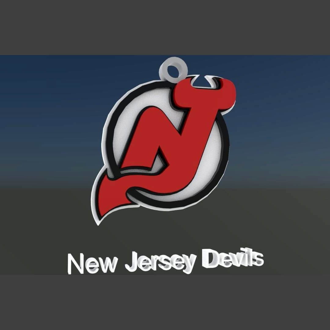 New Jersey Devils Logo Shield Printable and Renderable Keych - 3D Print ...