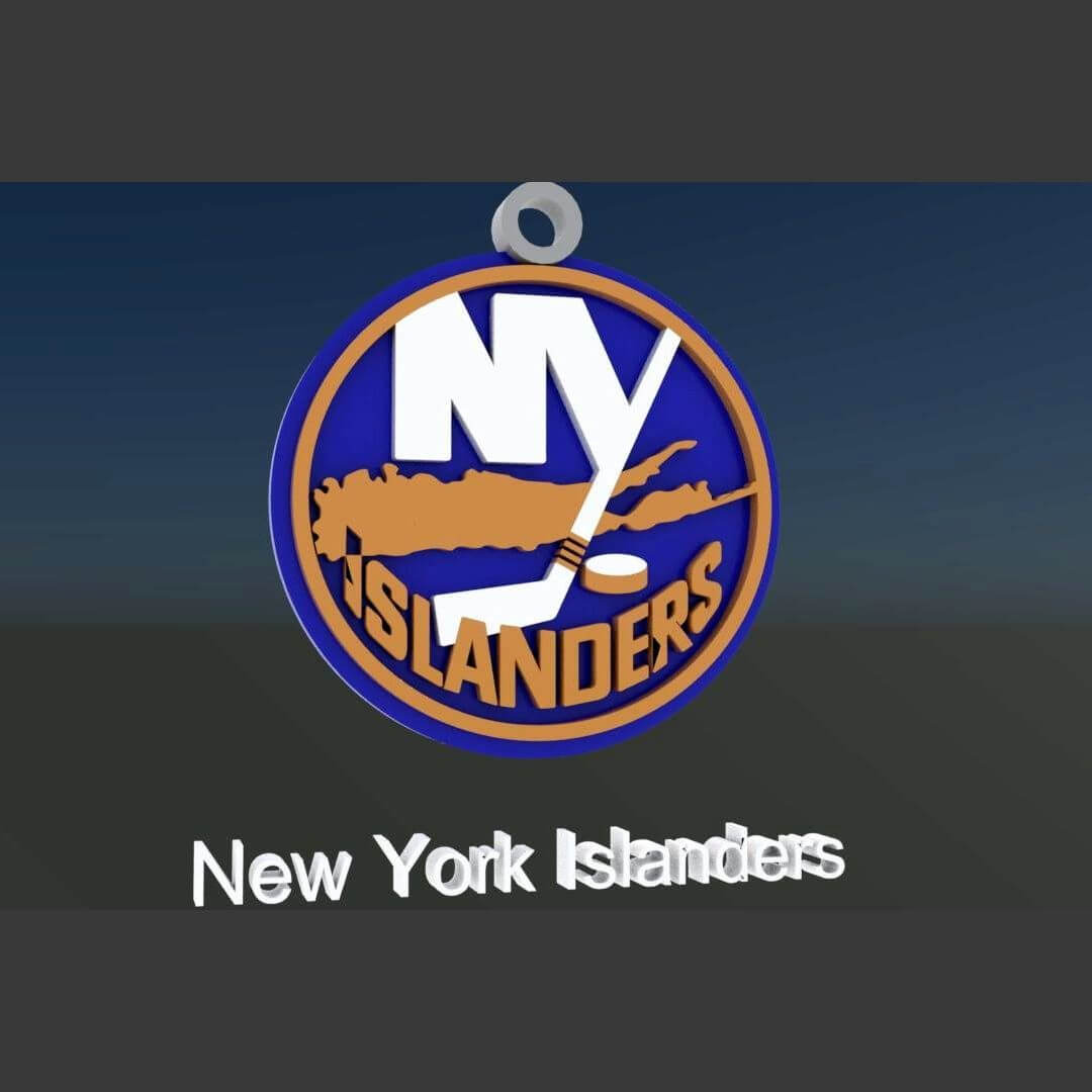 New York Islanders Logo Shield Printable and Renderable Keyc - 3D Print ...