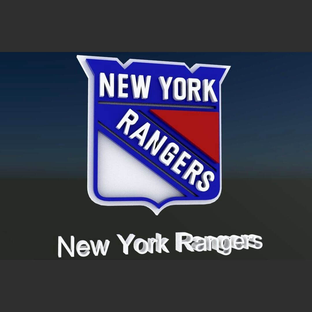 New York Rangers Logo Shield Printable and Renderable Keycha - 3D Model ...
