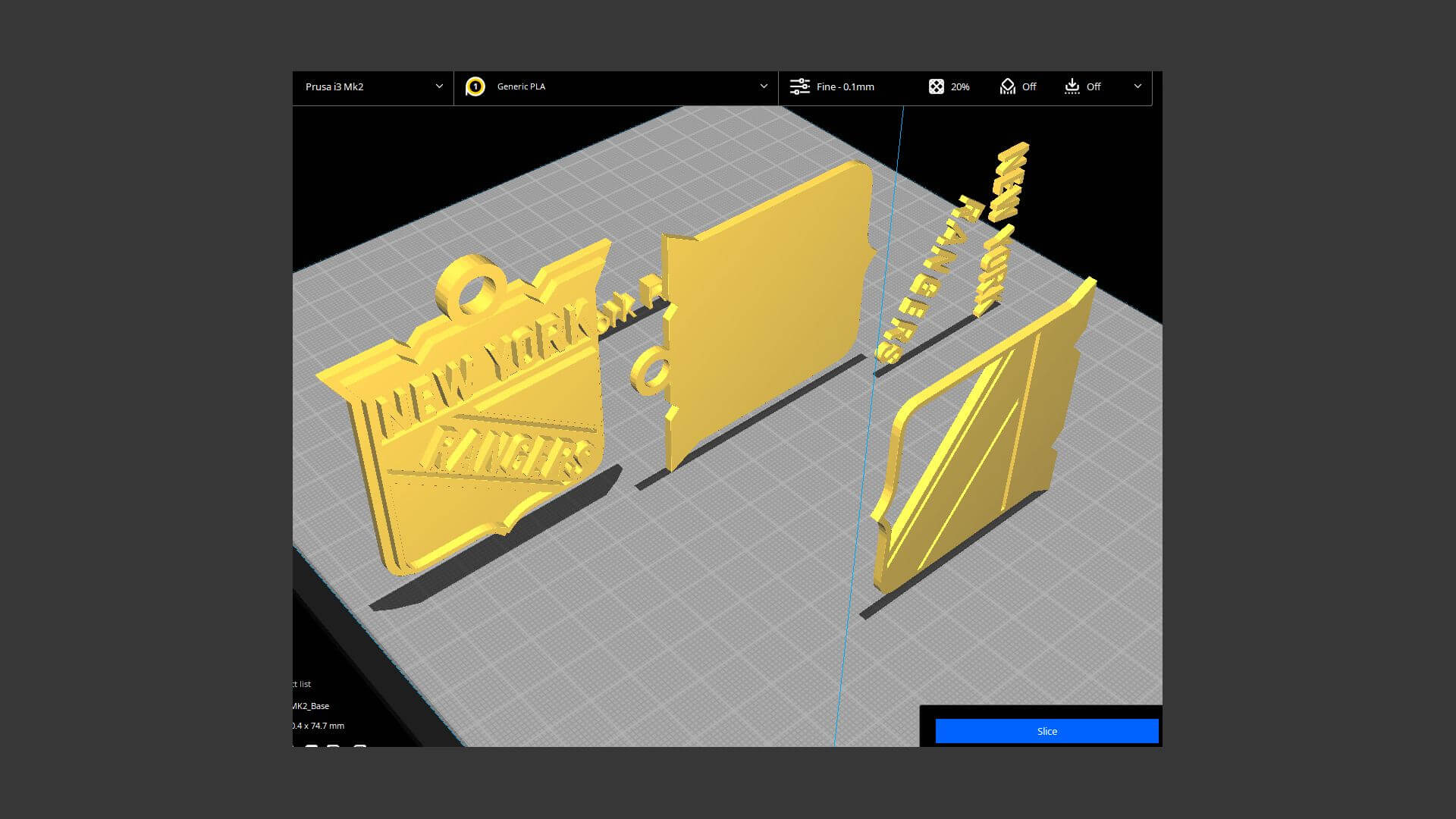 New York Rangers Logo Shield Printable and Renderable Keycha - 3D Model ...