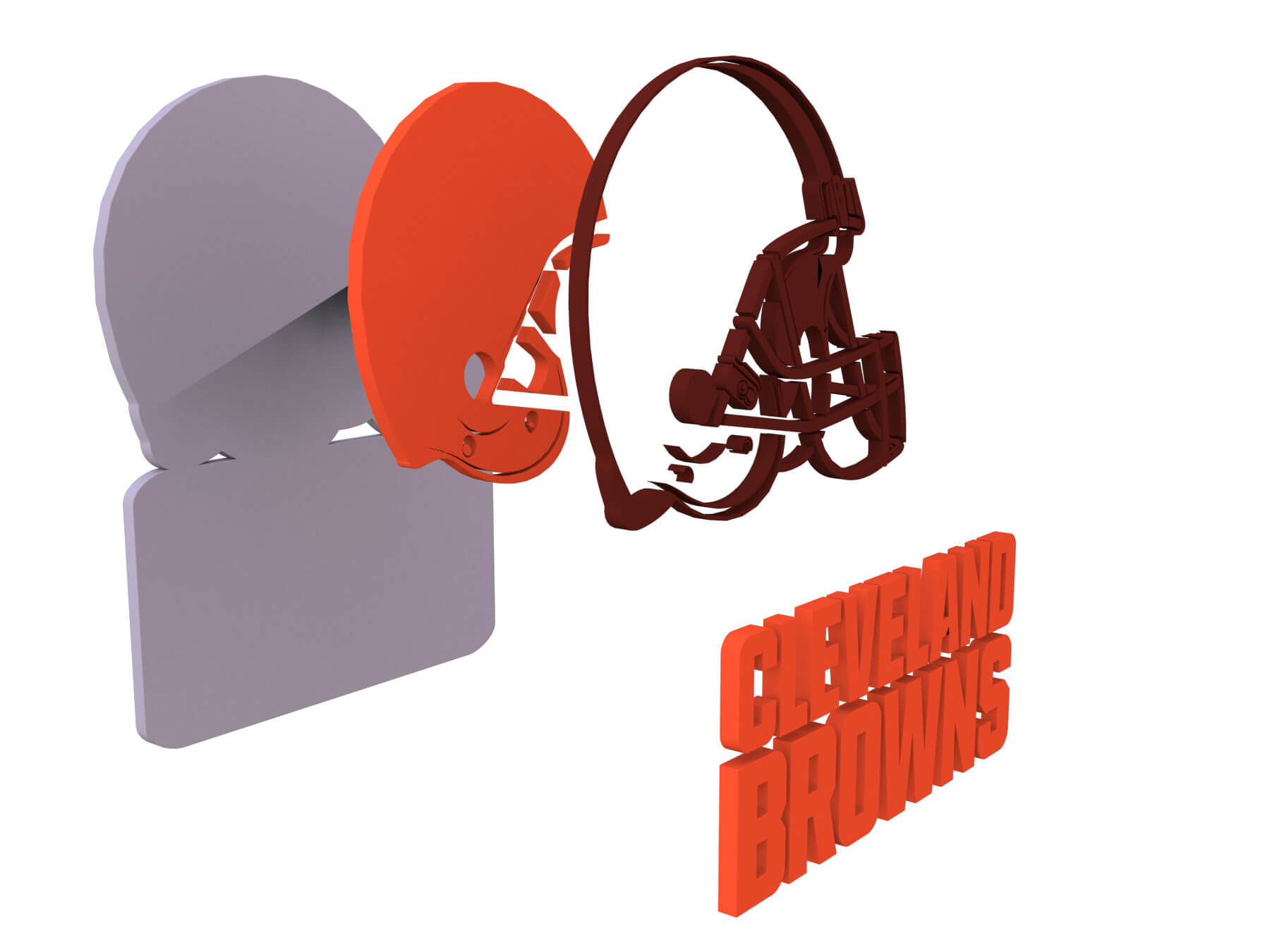 NFL All Logos Printable an Renderable - 3D Model by danyelon