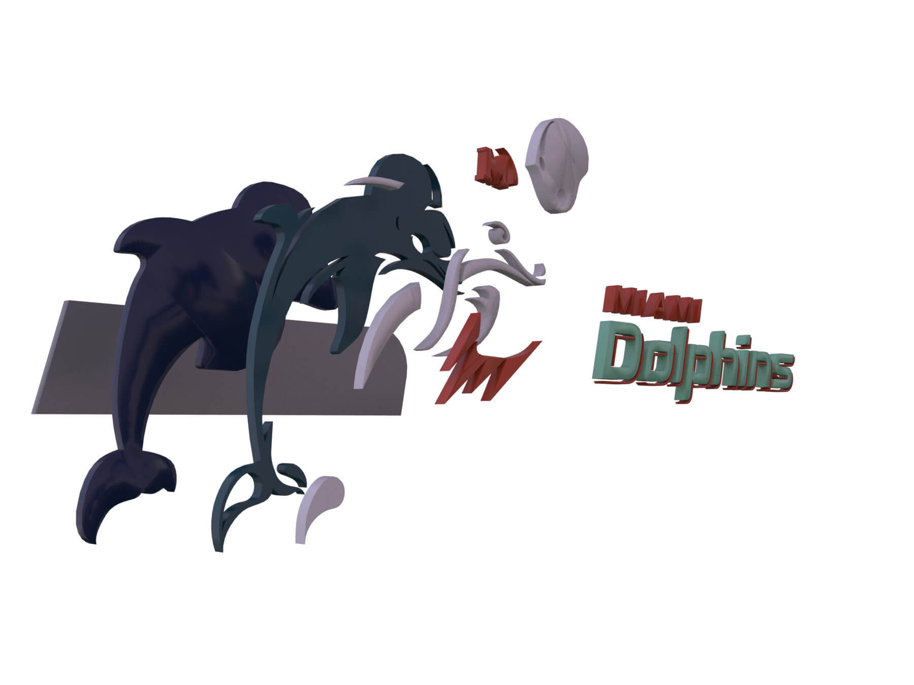 NFL All Logos Printable an Renderable - 3D Model by danyelon